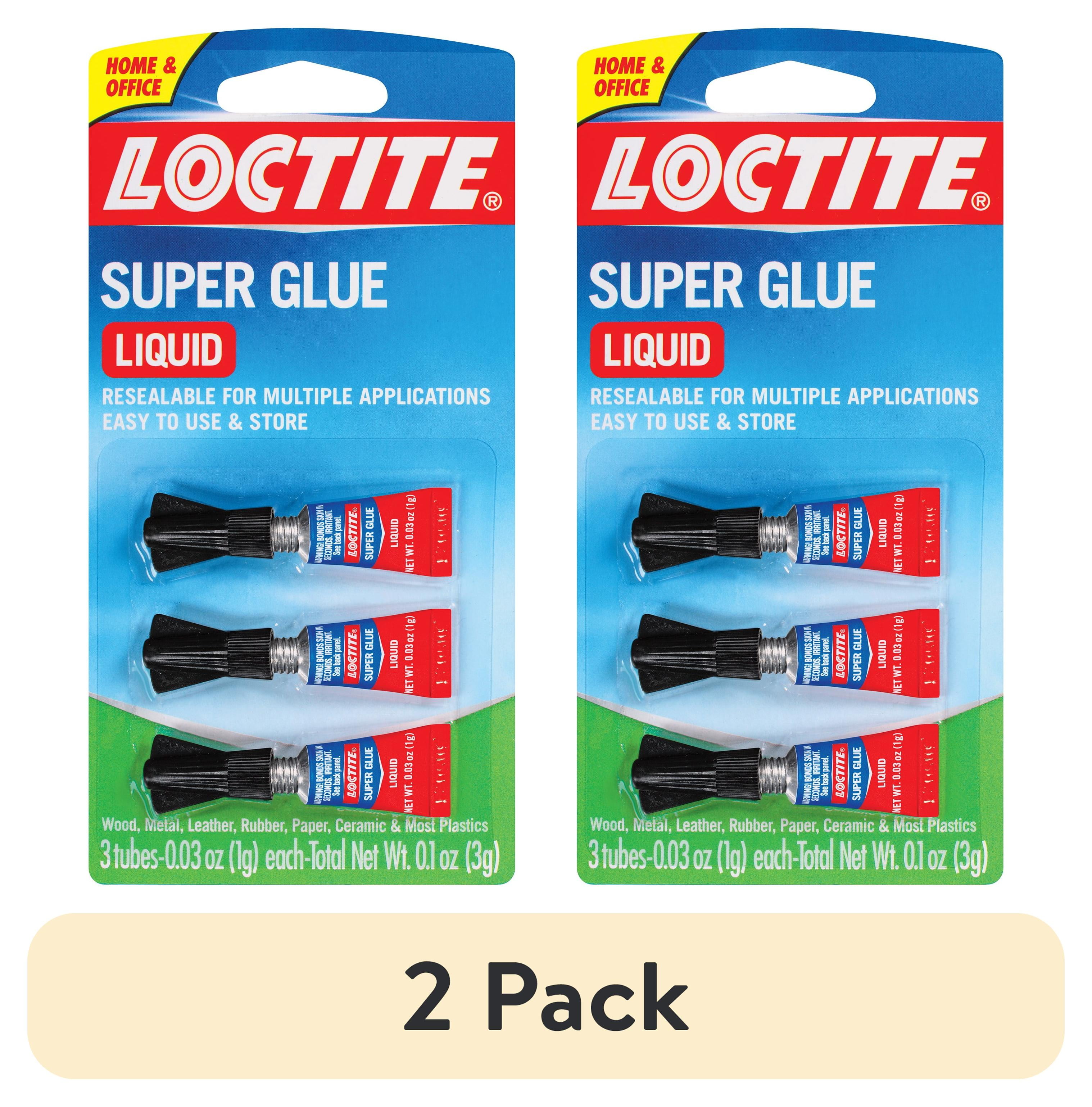 (2 pack) Loctite Super Glue Liquid 3 Pack 1 Gram - Walmart.com