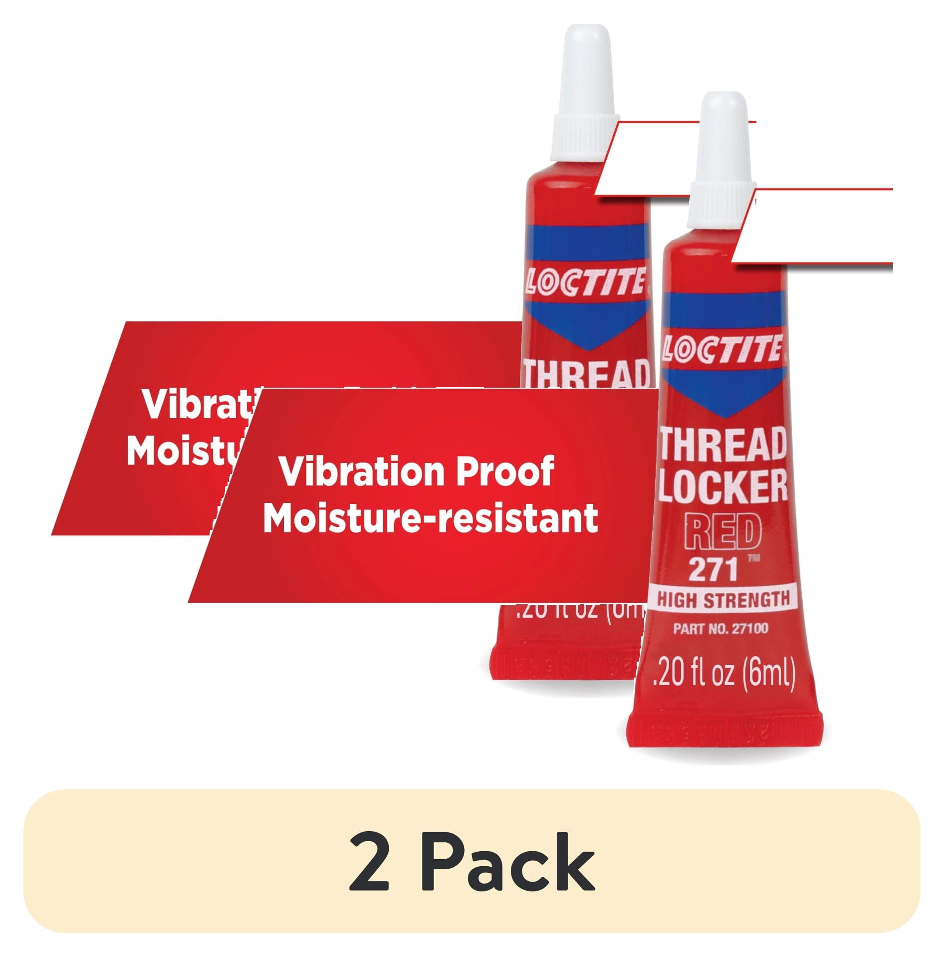 (2 pack) Loctite Threadlocker Red 271 Permanent, Pack of 1, Red 0.20 oz ...