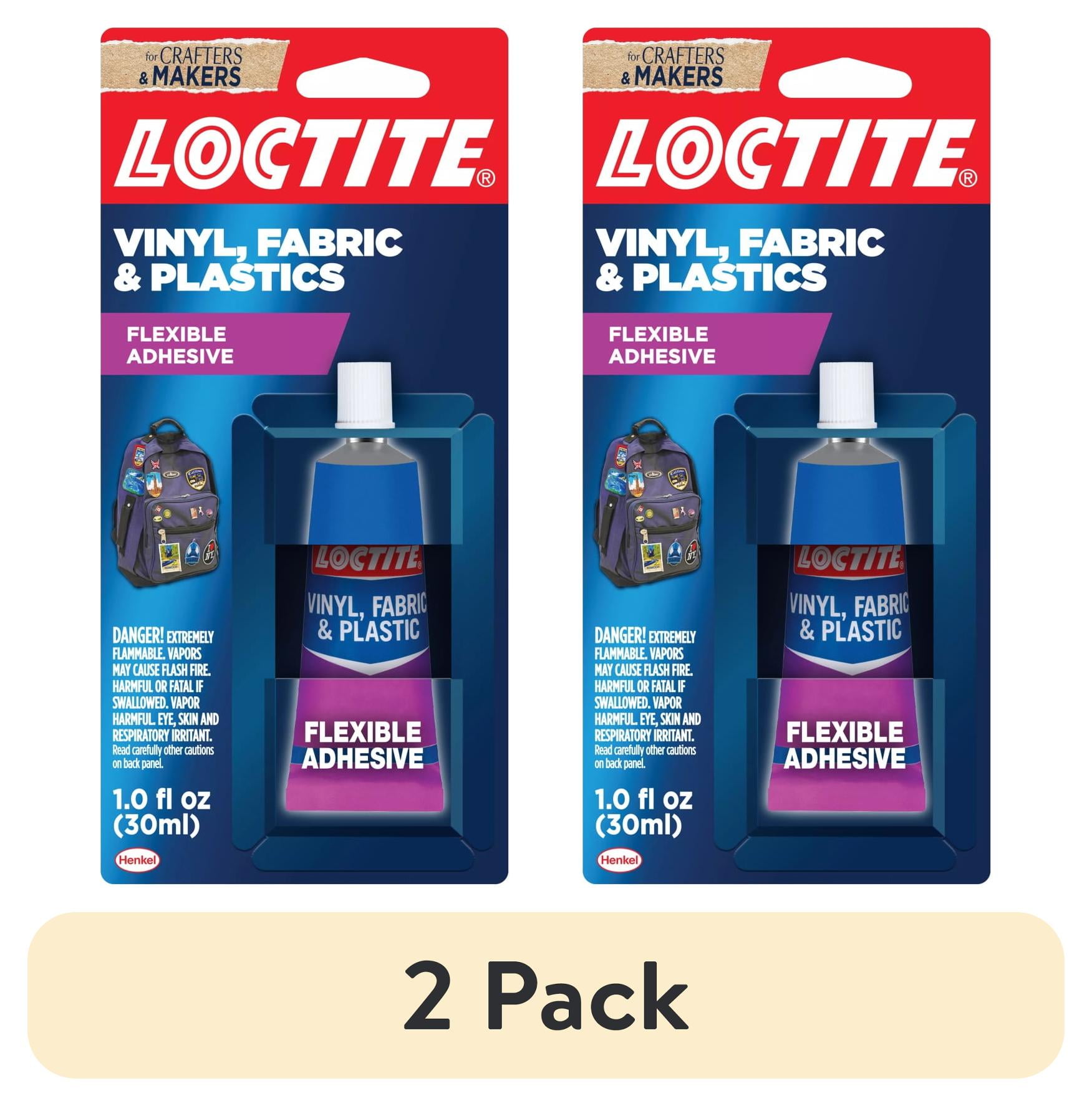 (2 pack) Loctite Vinyl Fabric & Plastic Repair Flexible Adhesive, Pack ...