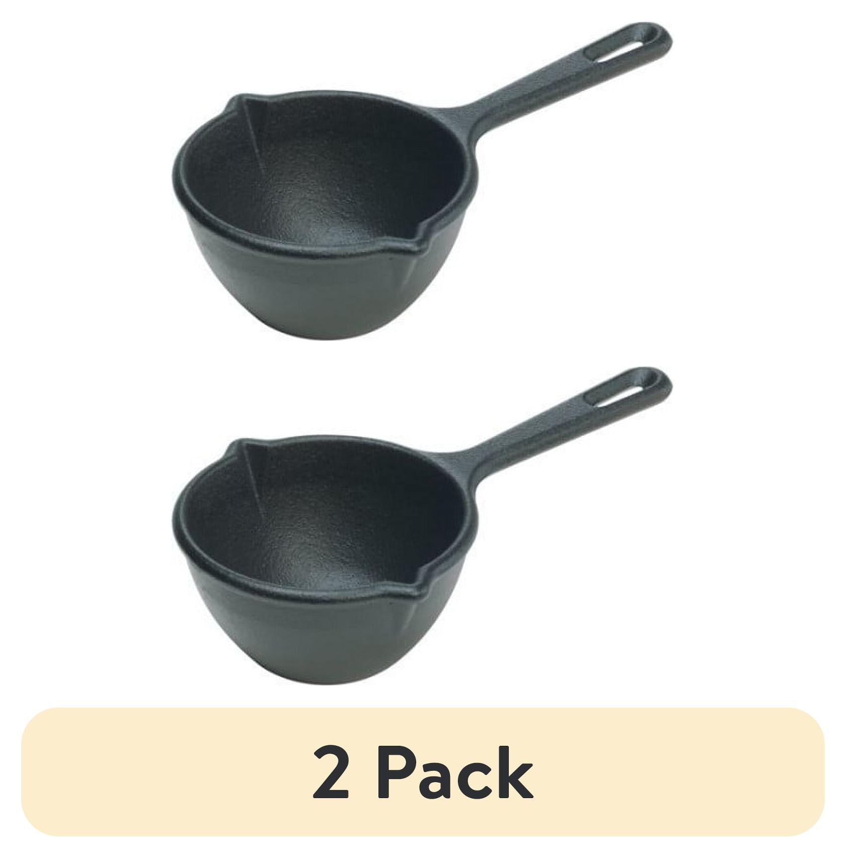 (2 pack) Lodge Cast Iron Logic 15 Ounce Seasoned Cast Iron Melting Pot ...