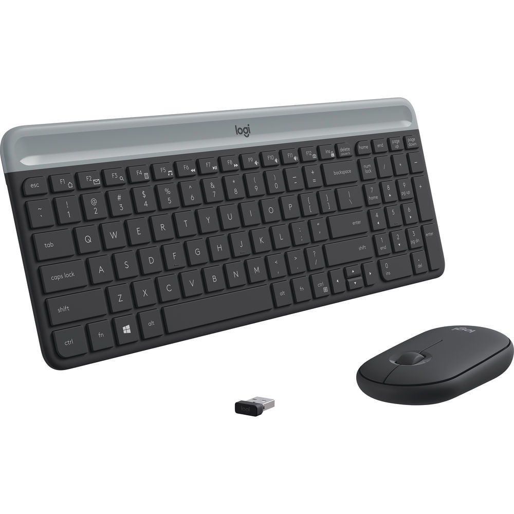 (2 pack) Logitech Slim Wireless Keyboard and Mouse Combo - Low Profile ...