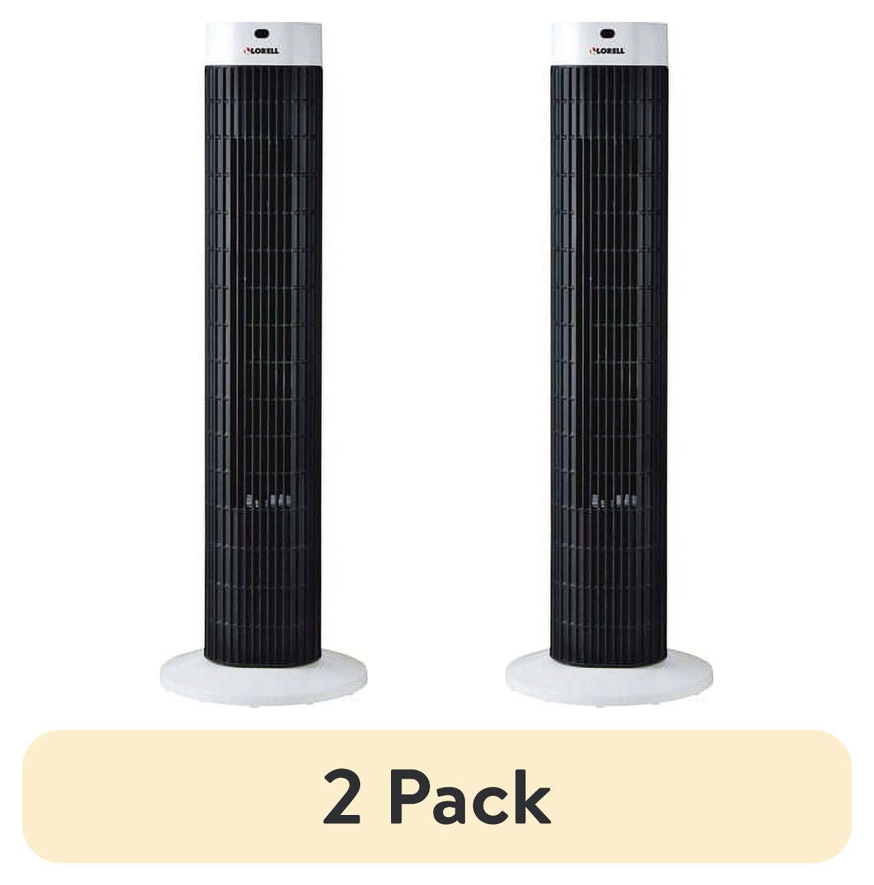 (2 pack) Lorell, LLR00075, Tower Fan, 1 Each, Black,Silver - Walmart.com