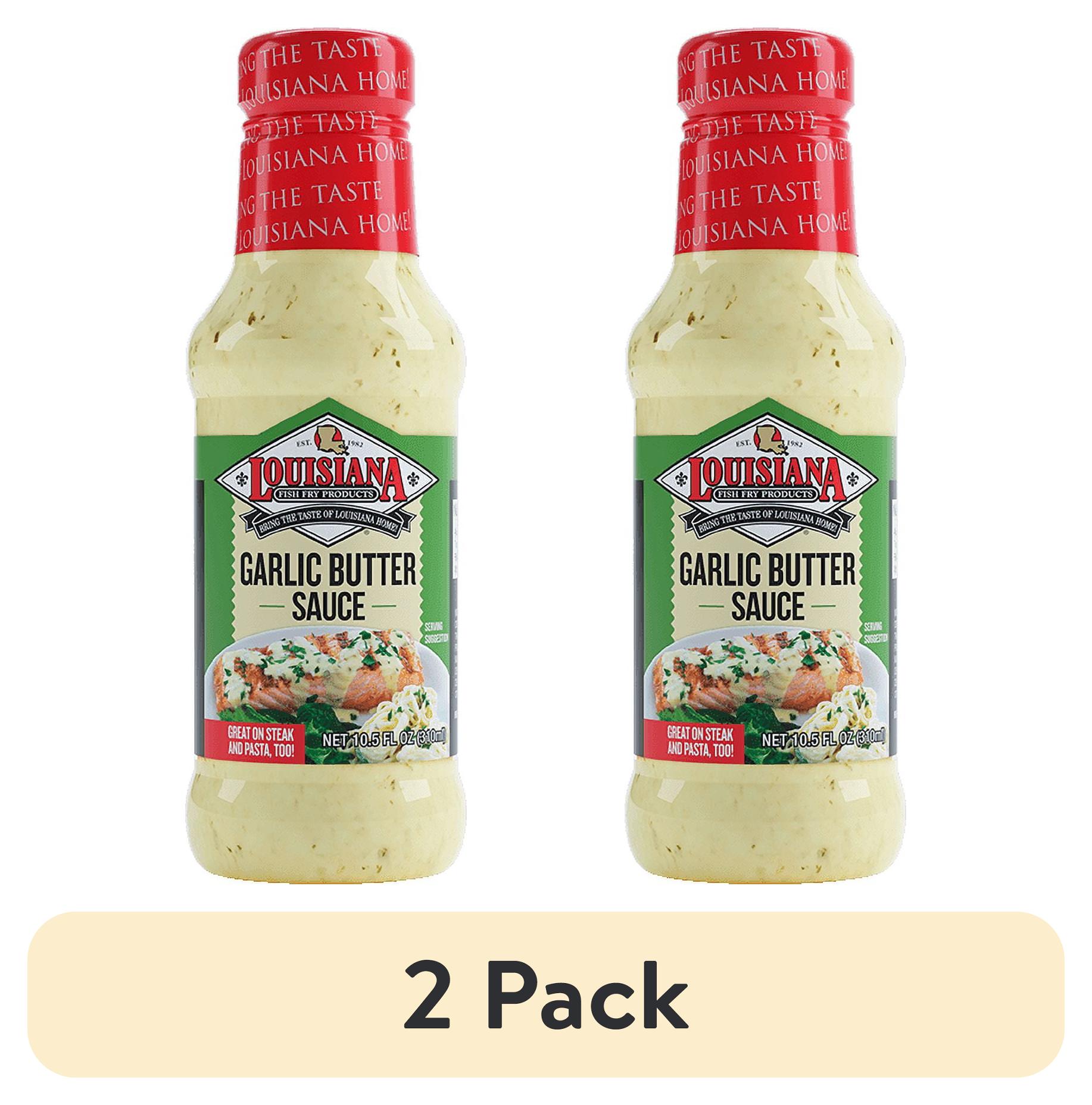 (2 pack) Louisiana Fish Fry Garlic Butter Sauce 10.5 oz - Walmart.com