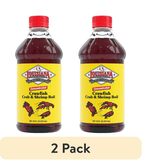 (2 pack) Louisiana Fish Fry Products Crawfish, Crab & Shrimp Liquid Seafood Boil Seasoning, 16 ...