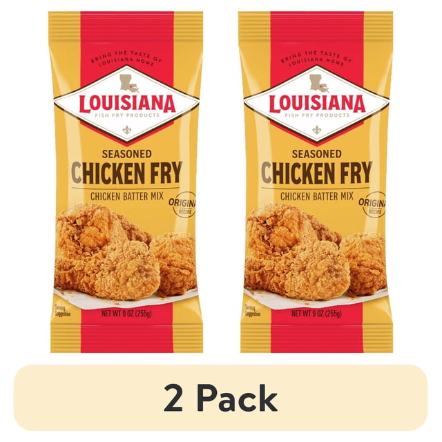 (2 pack) Louisiana Fish Fry Products Crispy Seasoned Chicken Fry ...
