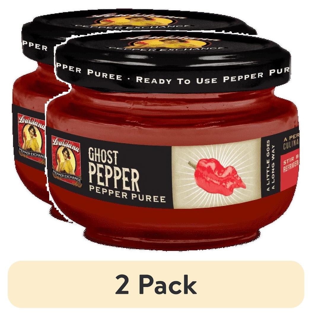 (2 pack) Louisiana Pepper Exchange 4oz Ghost Pepper Puree Sauce ...