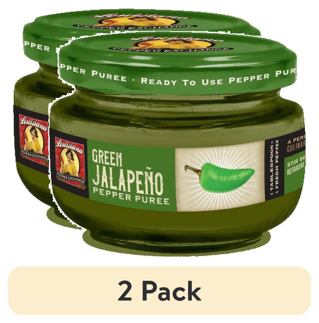 (2 pack) Louisiana Pepper Exchange 4oz Jalapeno Peppers Puree Sauce ...