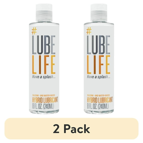 (2 pack) LubeLife Silicone and Water-Based Hybrid Lubricant, Suitable ...