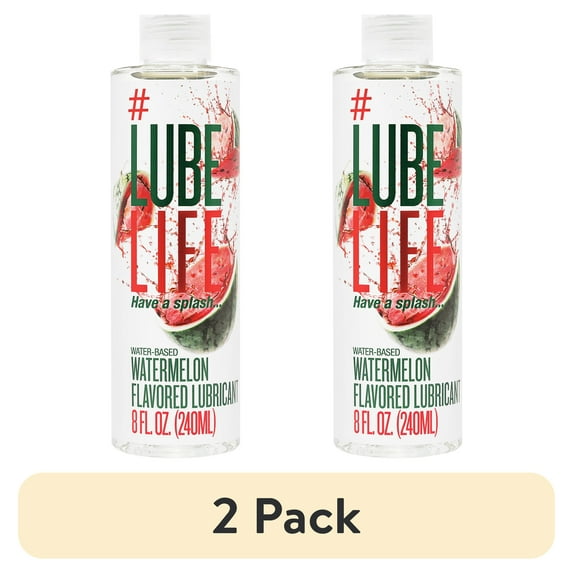 (2 pack) LubeLife Watermelon Flavored Wet Lubricating Gel, Paraben Free ...