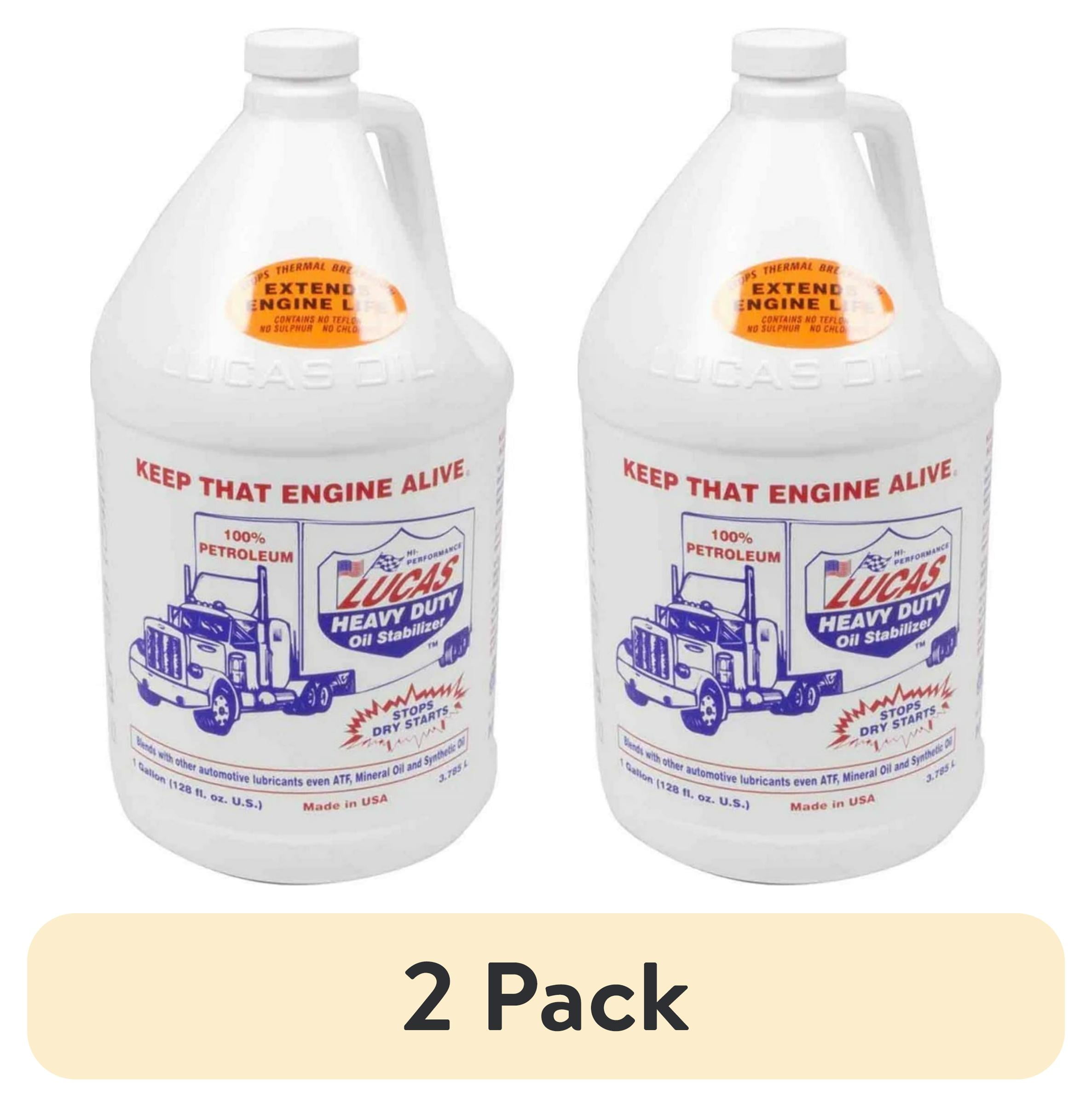 (2 pack) Lucas Oil 10002 Heavy Duty Oil Stabilizer One Gallon ...