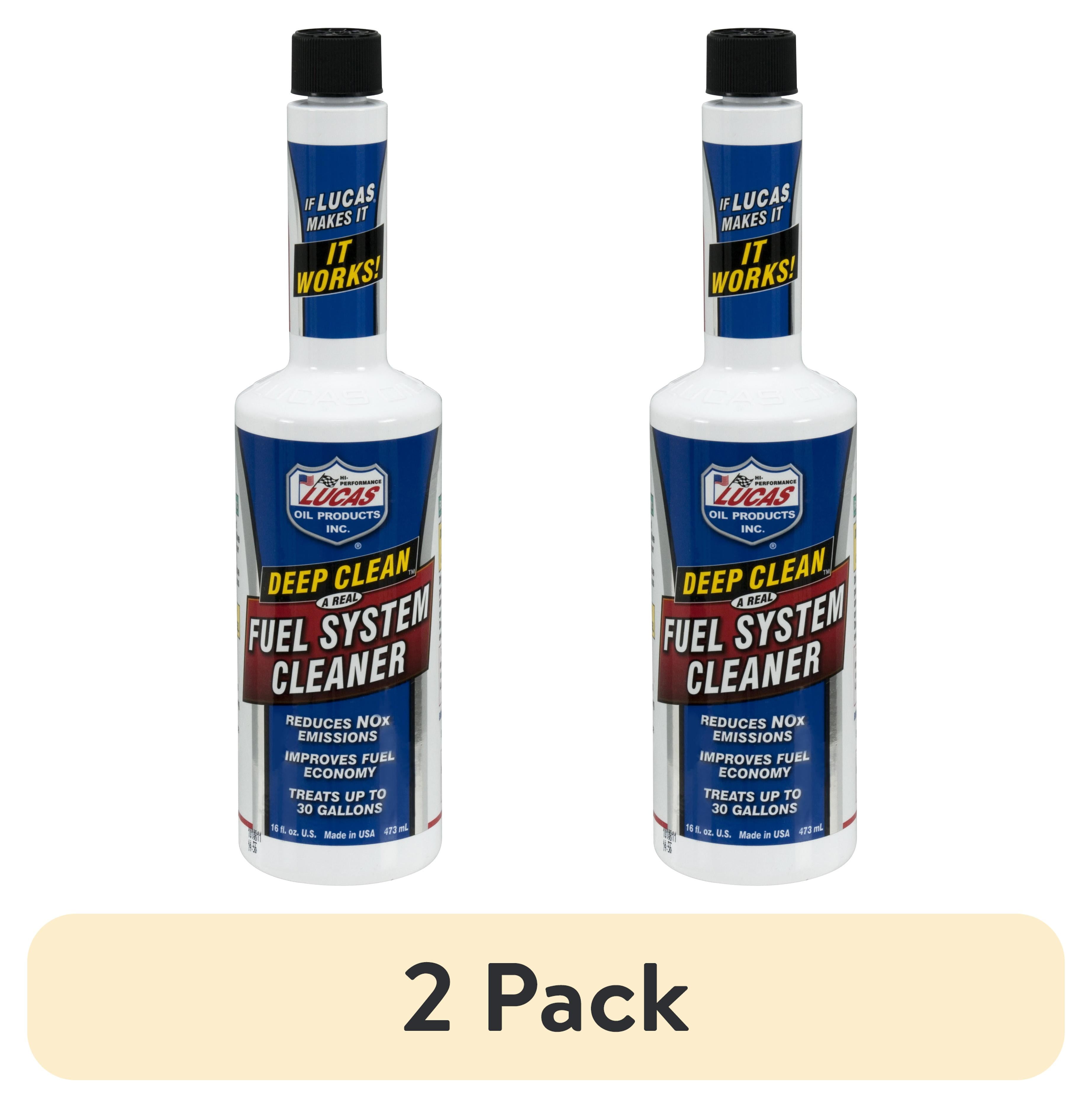 (2 pack) Lucas Oil 10512 Deep Clean Fuel System Cleaner Performance ...