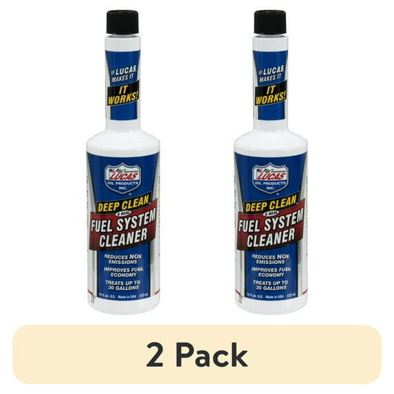 (2 pack) Lucas Oil 10512 Deep Clean Fuel System Cleaner Performance ...