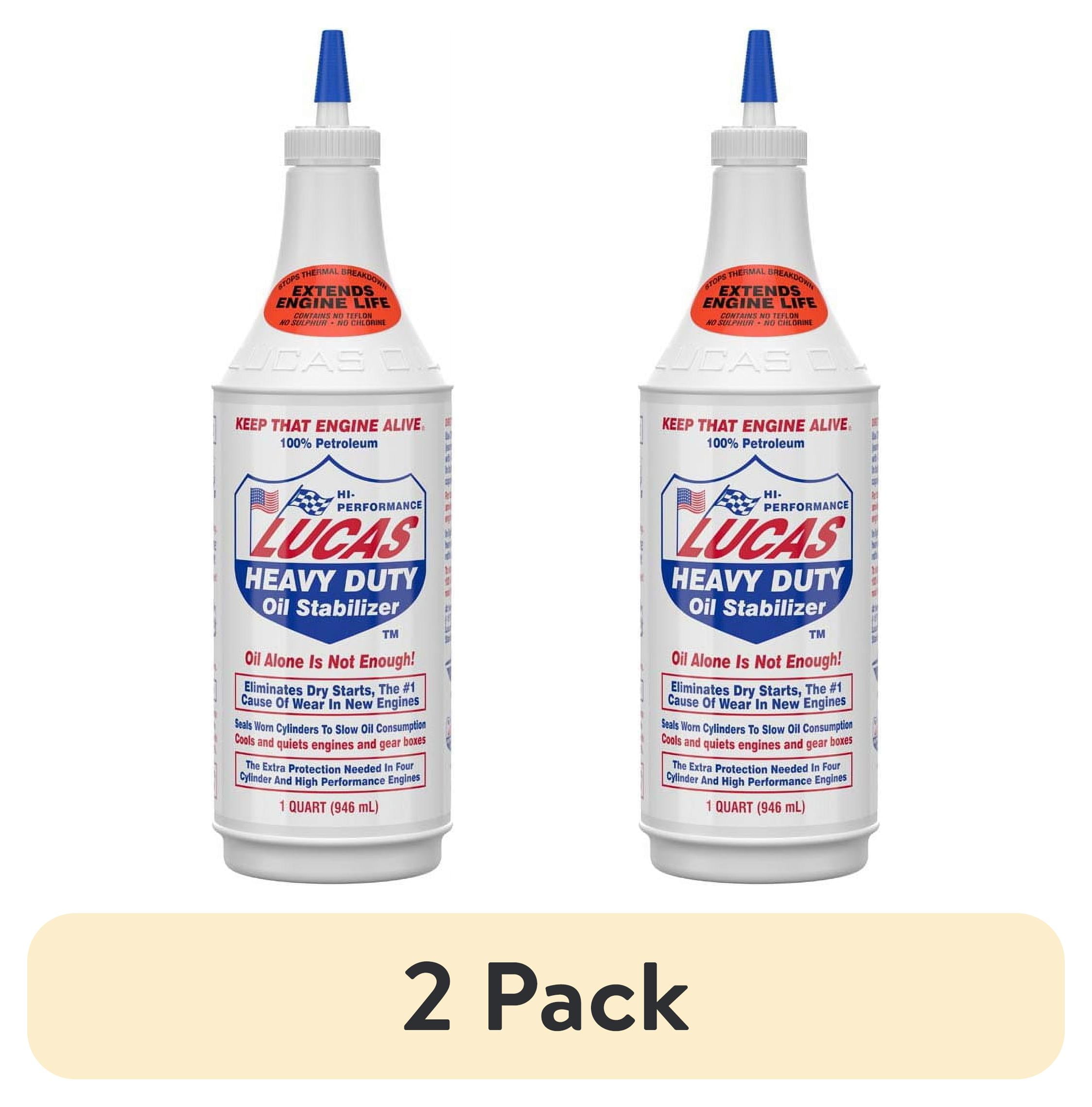 (2 pack) Lucas Oil Products 10001 Heavy Duty Oil Stabilizer 32 Ounce ...