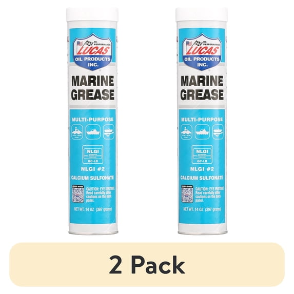 (2 pack) Lucas Oil Products Marine Grease 14 Ounce Tube 9.31" Height 1 ...