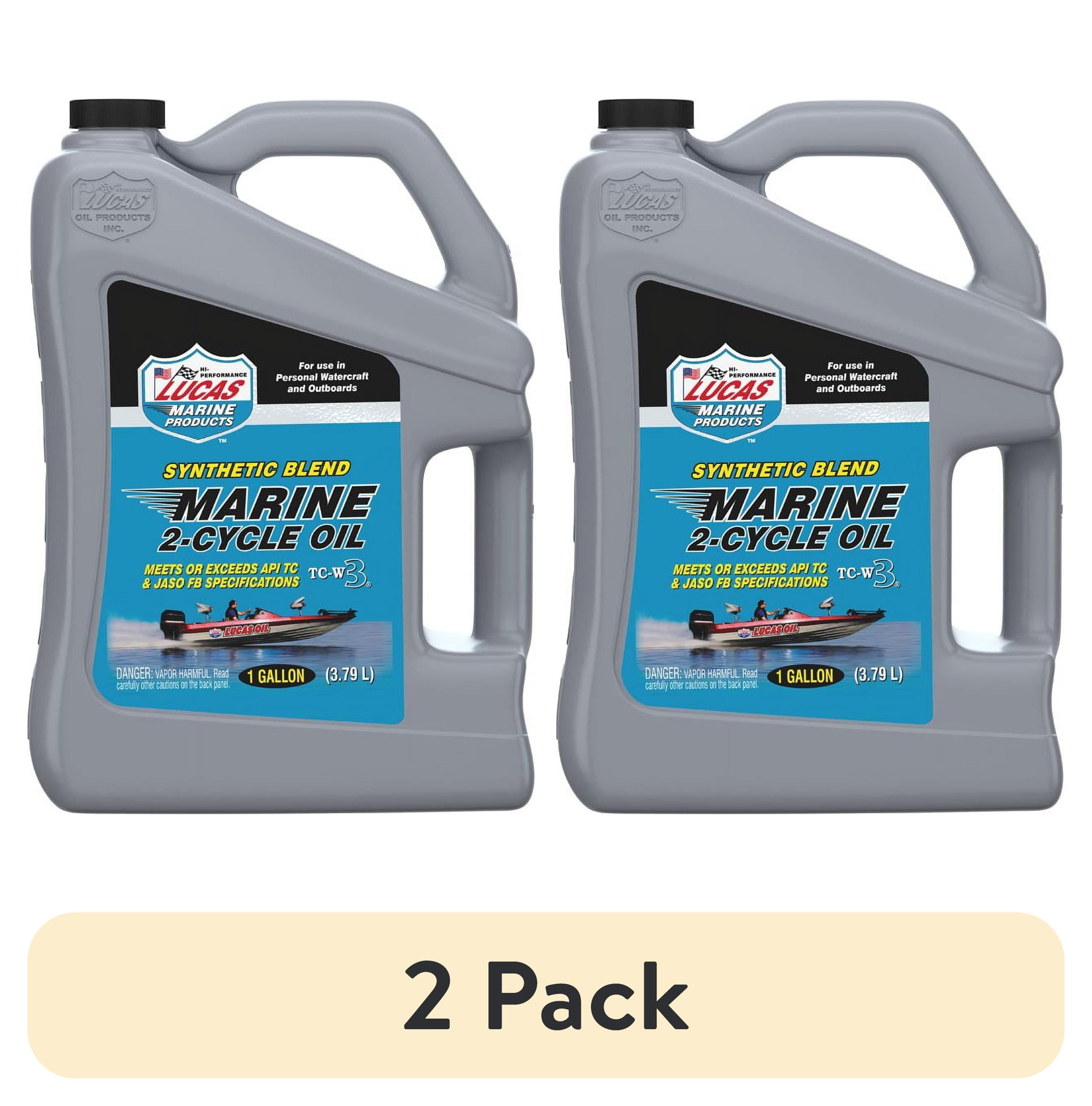 Lucas Synthetic Blend 2-Cycle Marine Oil - Outboards & PWCs - Walmart.com