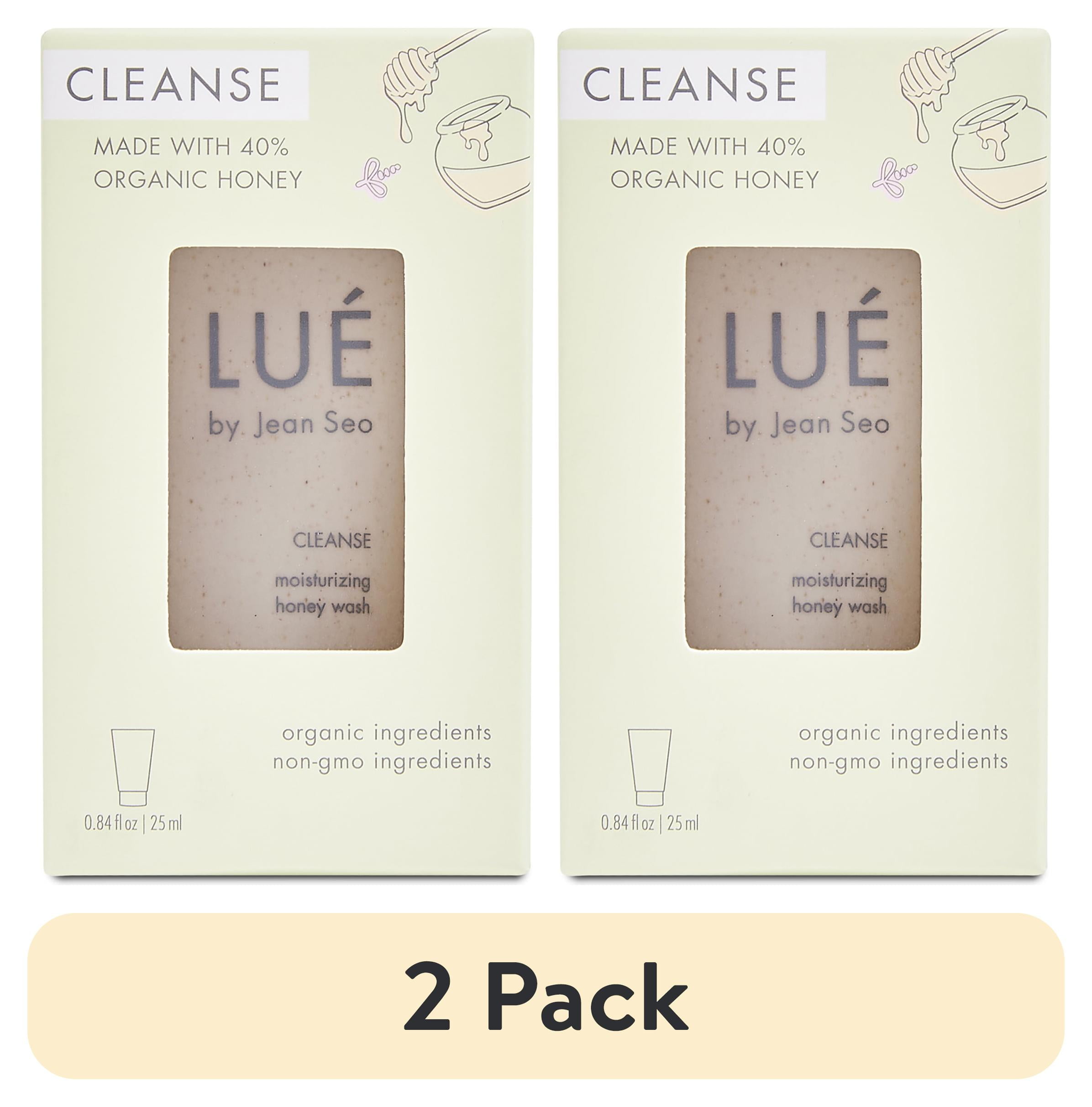 (2 pack) Lue by Jean Seo Cleanse Moisturizing Honey Wash to Go, Organic & Non-Gmo Ingredients ...