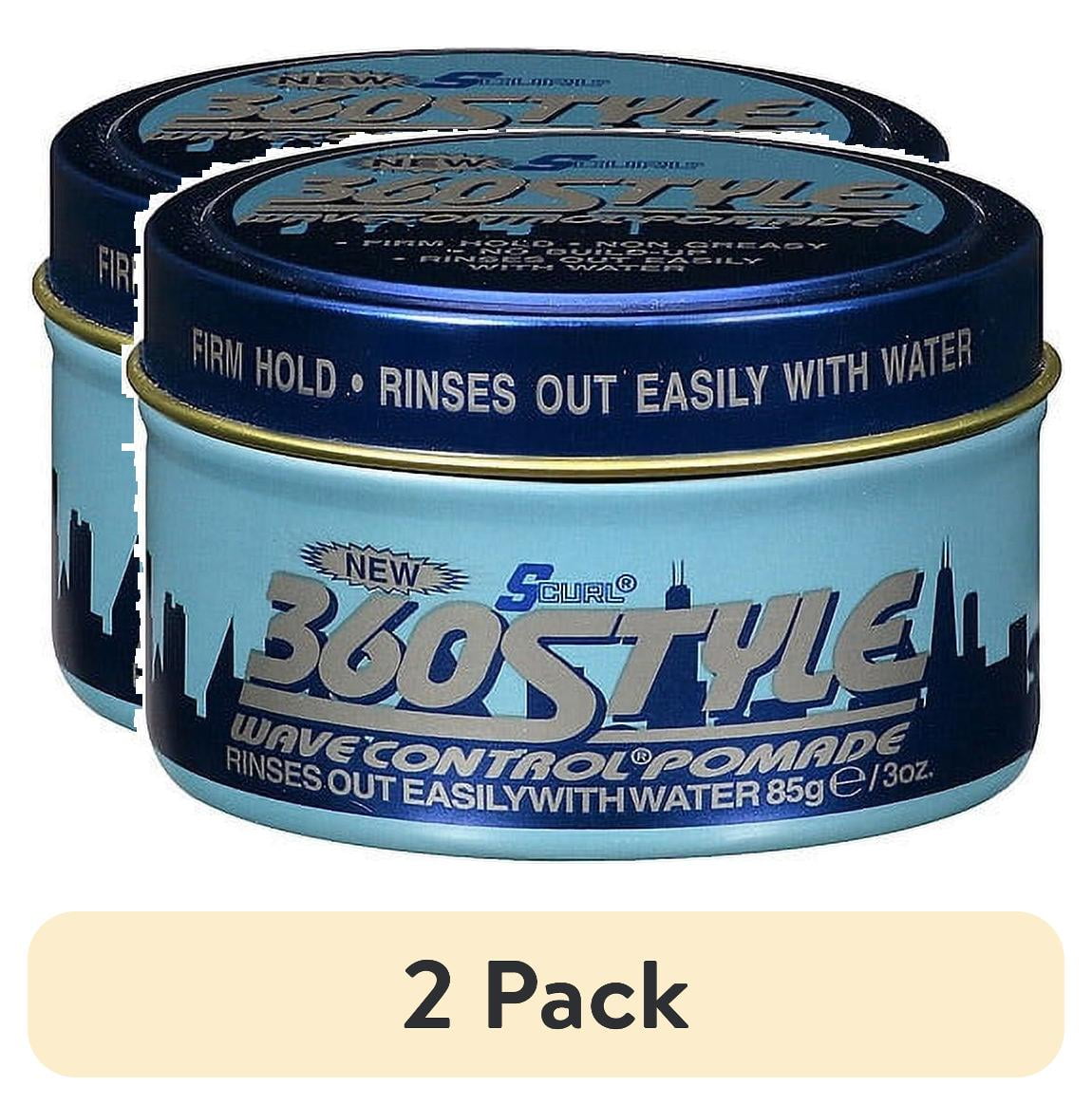 (2 pack) S-Curl 360 Style Wave Control Hair Pomade with Shea Butter, 3 ...