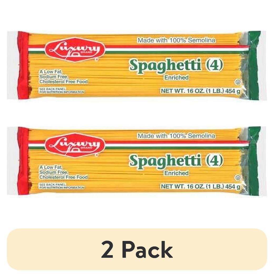 (2 pack) Luxury Spaghetti Pasta, 16-Pack (16 oz Each) – Pasta for ...