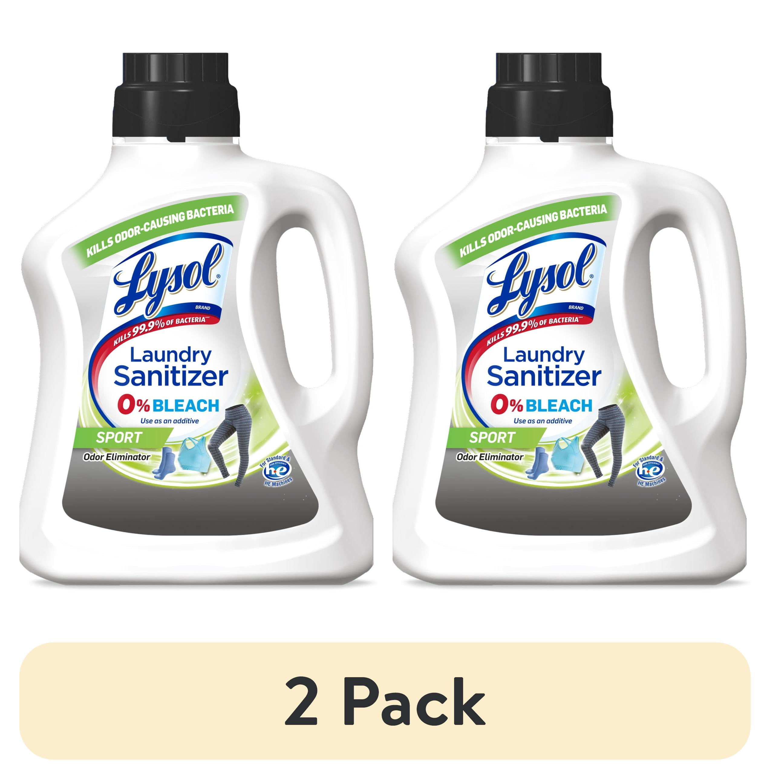 (2 pack) Lysol Sport Laundry Sanitizer Additive Liquids for Gym Clothes ...
