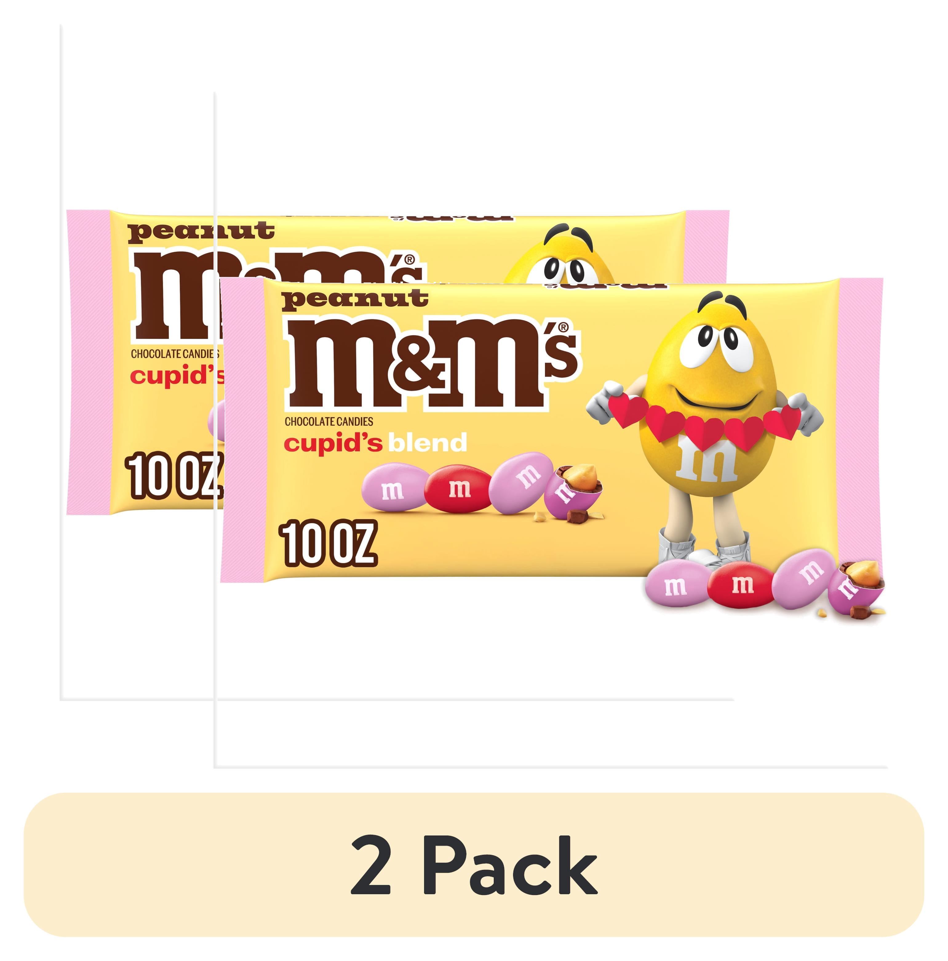 (2 pack) M&M’s Peanut Milk Chocolate Valentine’s Day Candy - 10 oz Bag ...