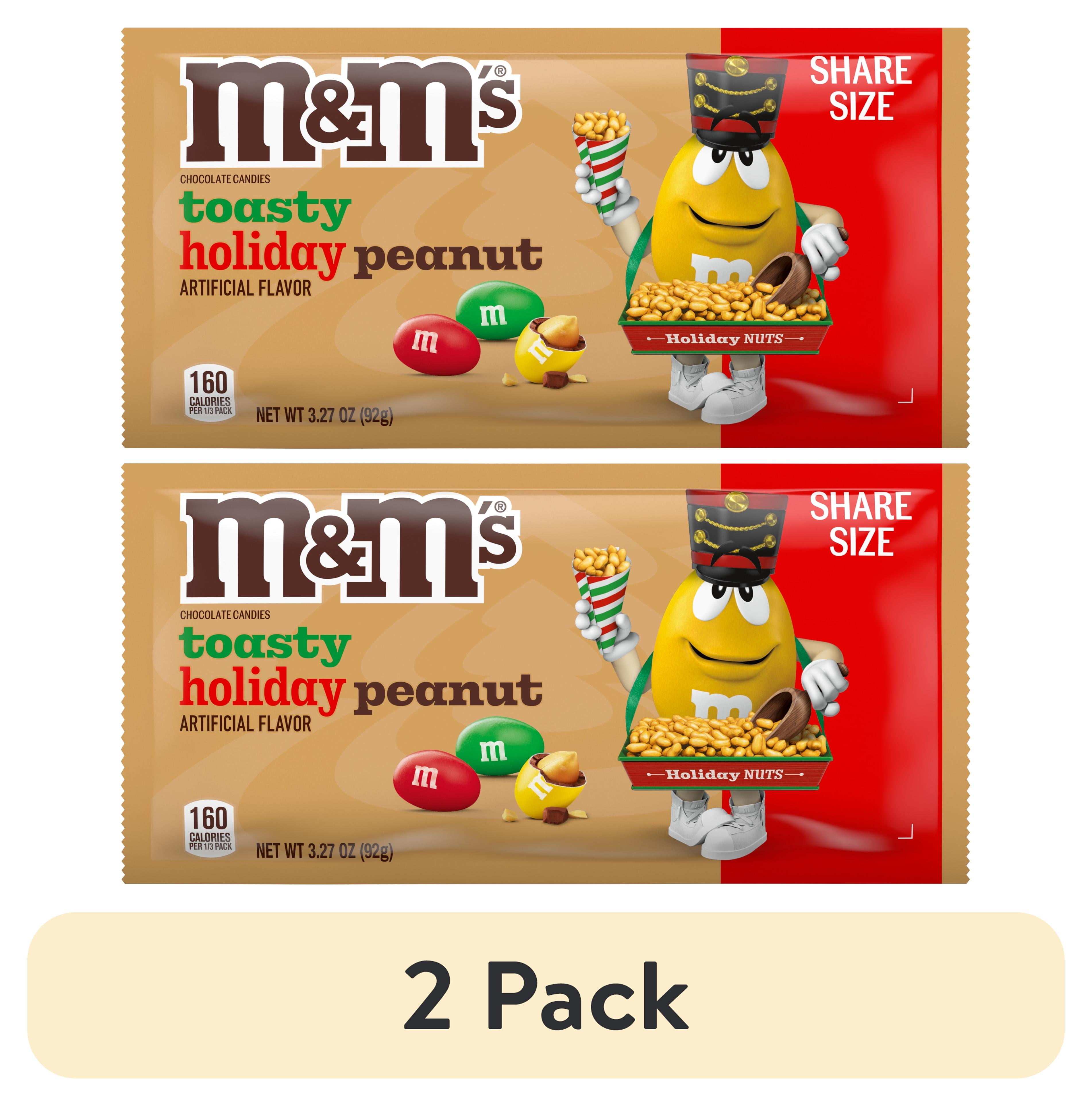 (2 pack) M&M's Toasty Holiday Peanut Chocolate Stocking Stuffers, Share ...