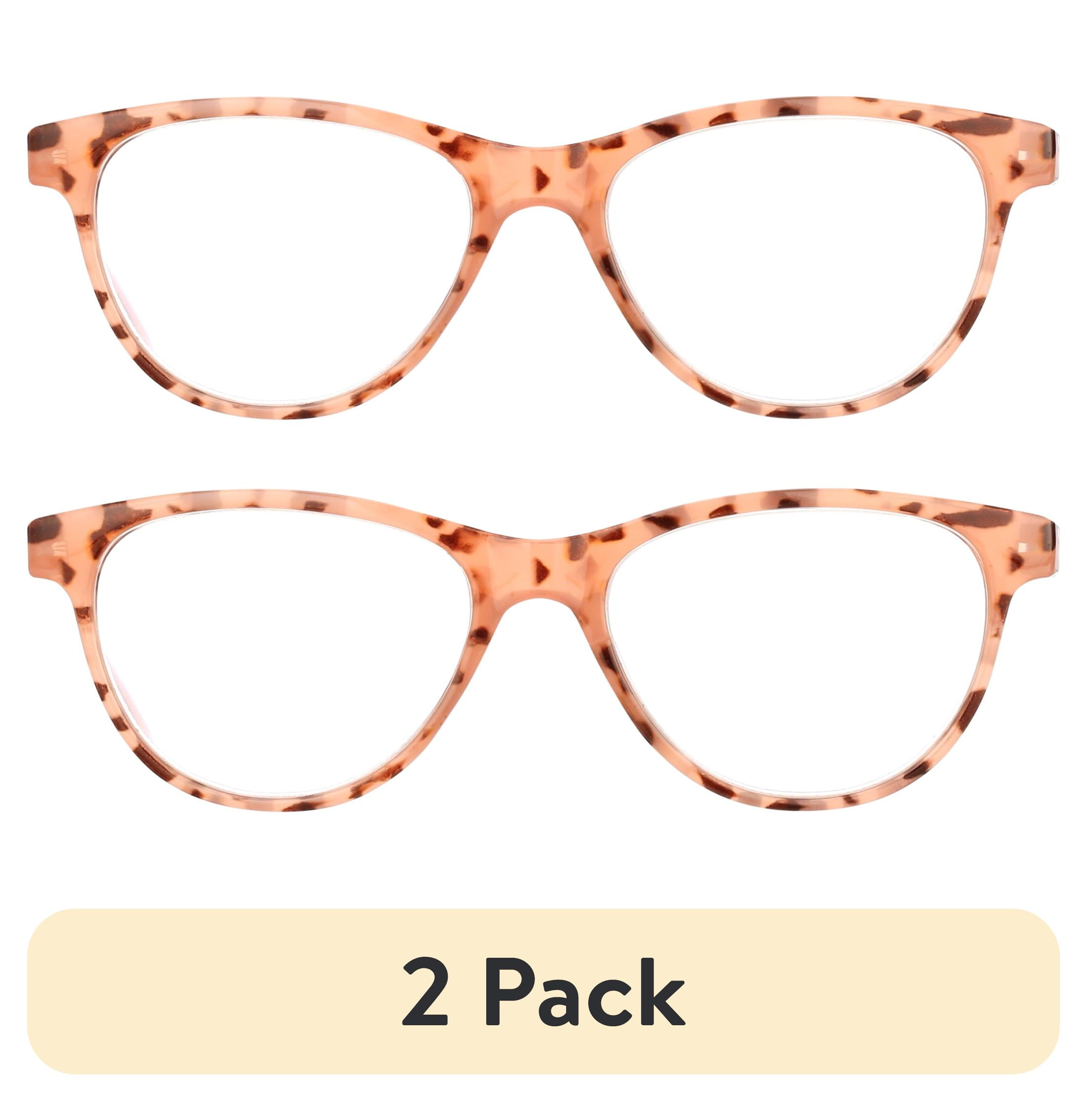 (2 pack) M+ Readers Womens Spring Hinge Plastic Reading Glasses Blhtt 3 ...