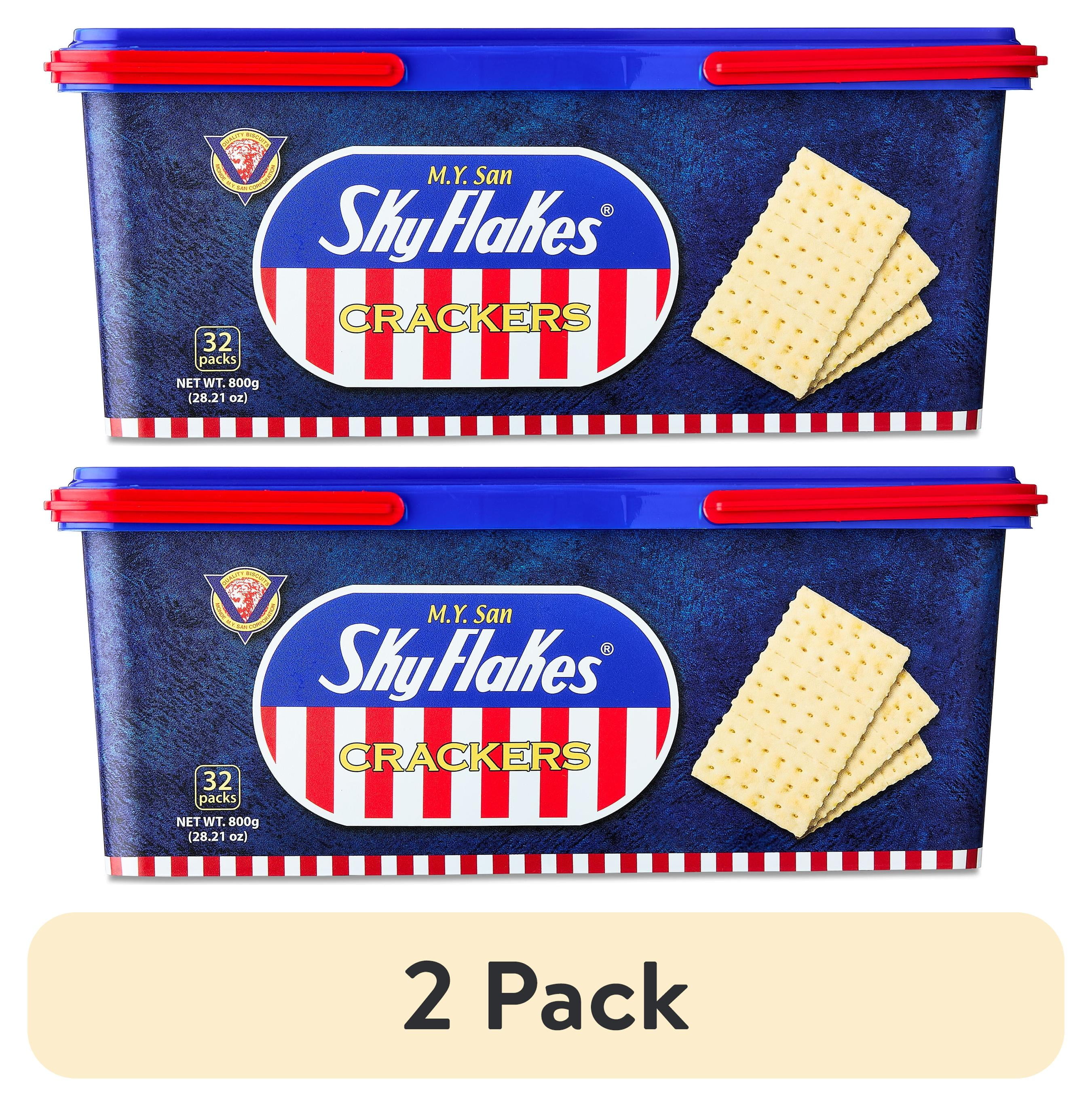 (2 pack) M.Y. San Sky Flakes Crackers, 32 Packs, 28.21 oz - Walmart.com