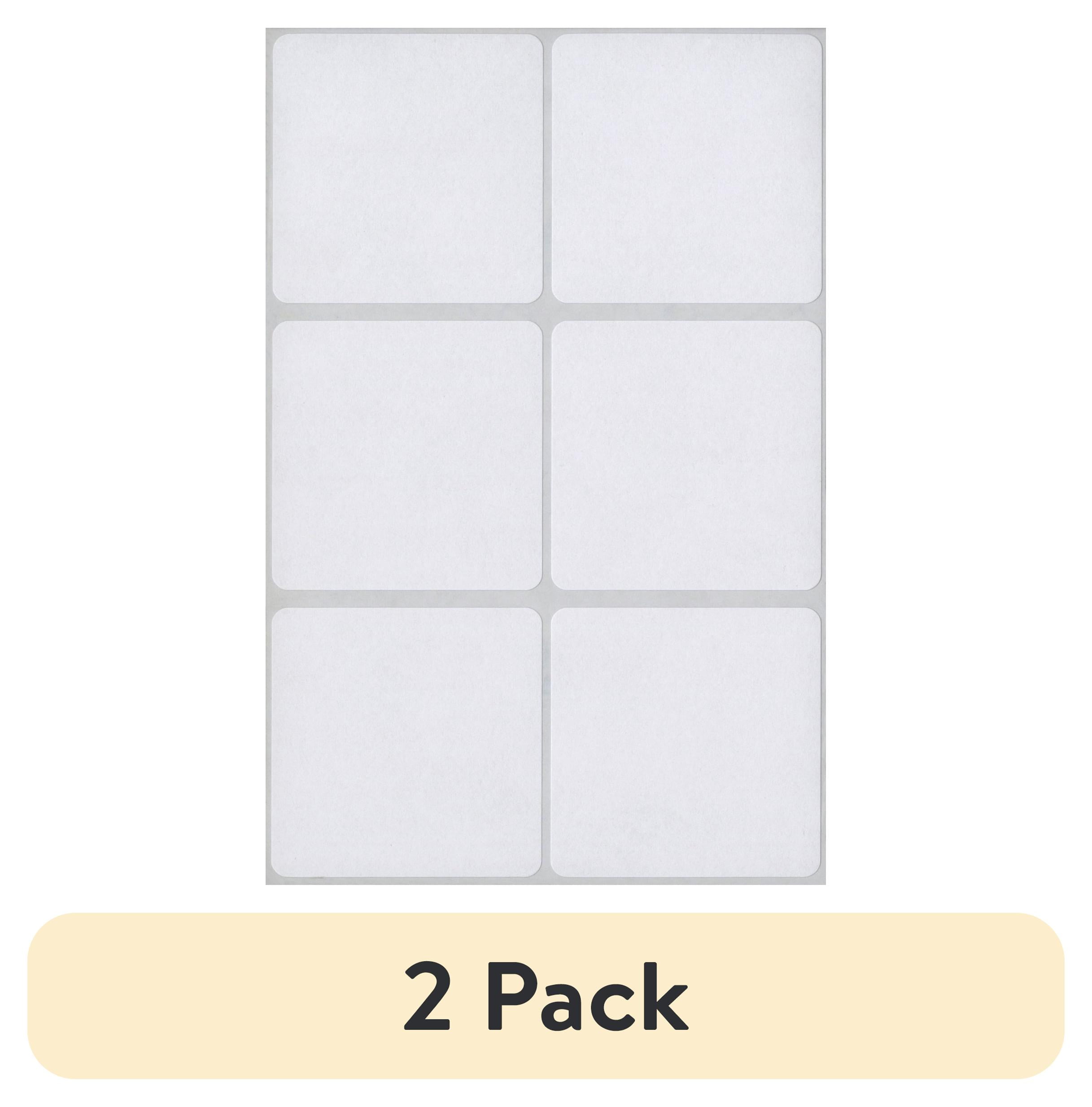 (2 pack) MACO 2" x 2" White Rectangular Multi-Purpose Labels, 250 per ...