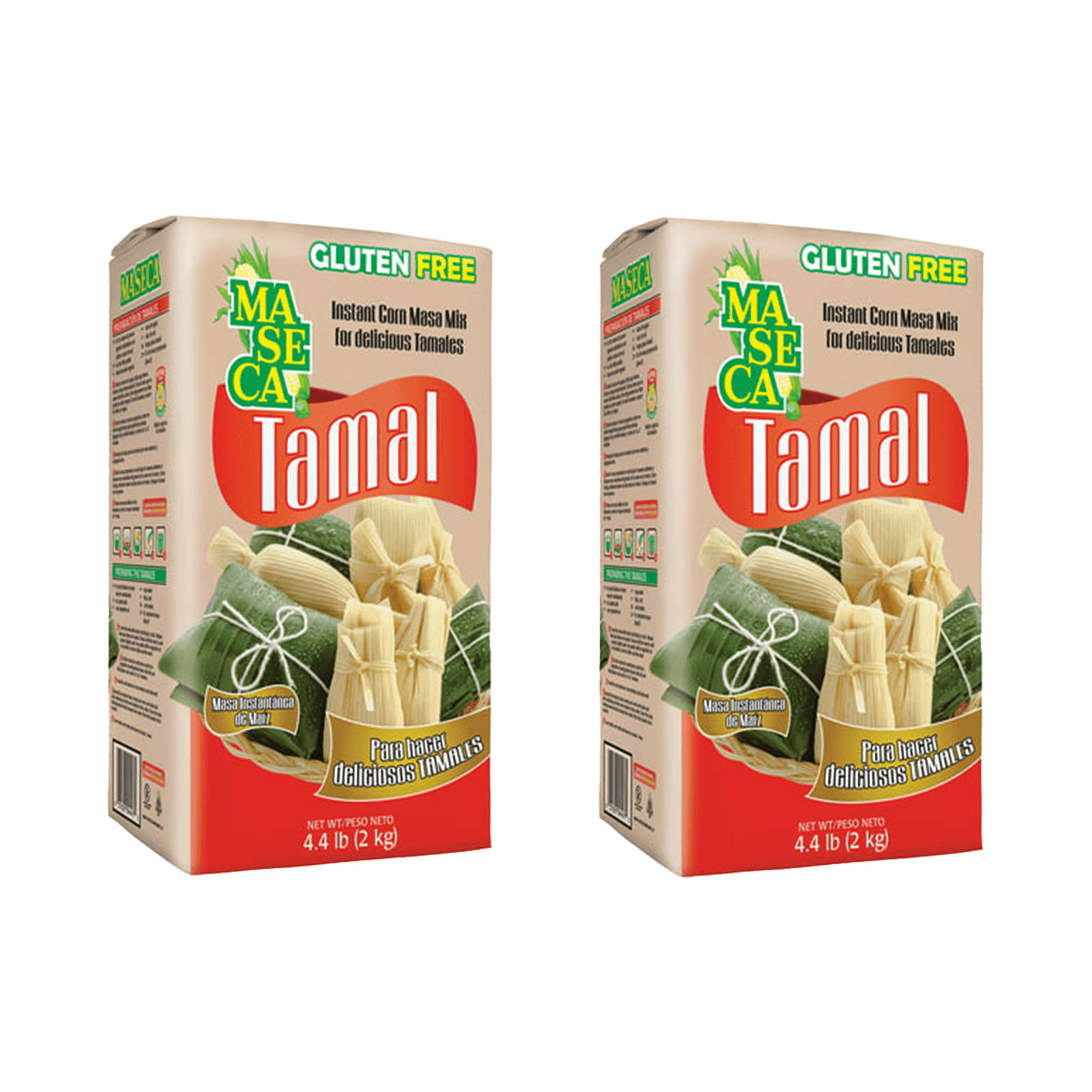 (2 pack) MASECA Tamal Instant Corn Masa Flour, 4 Lb Bag - Walmart.com