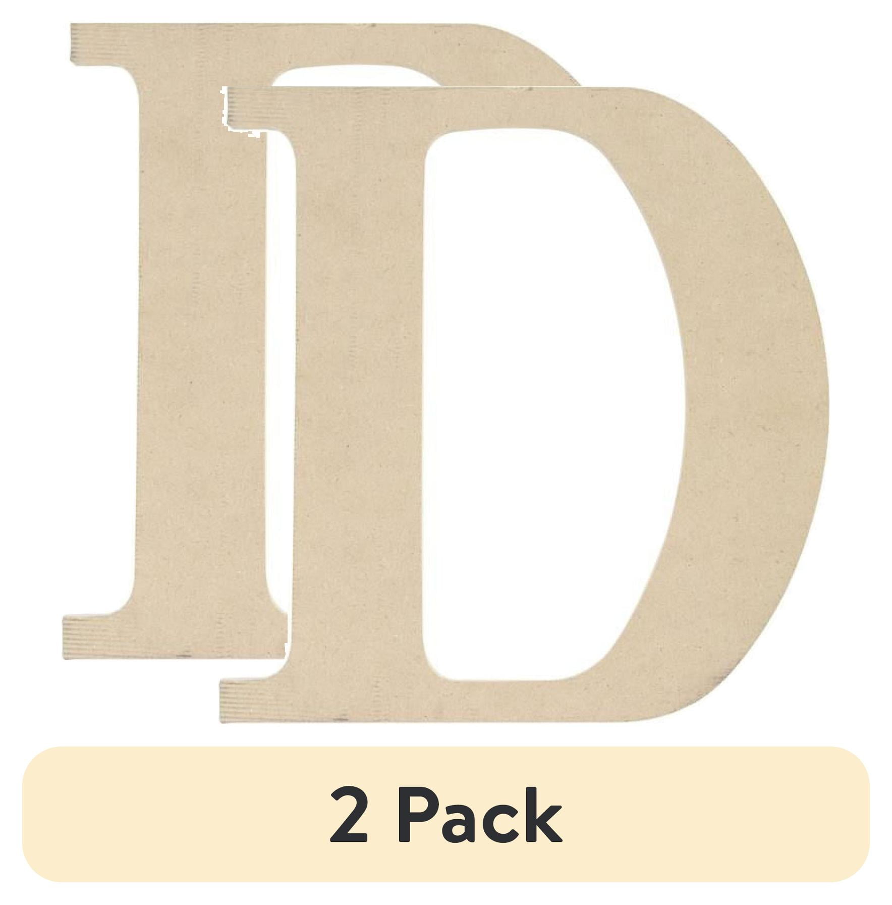 (2 pack) MDF Classic Font Wood Letters & Numbers 9.5"-D - Walmart.com