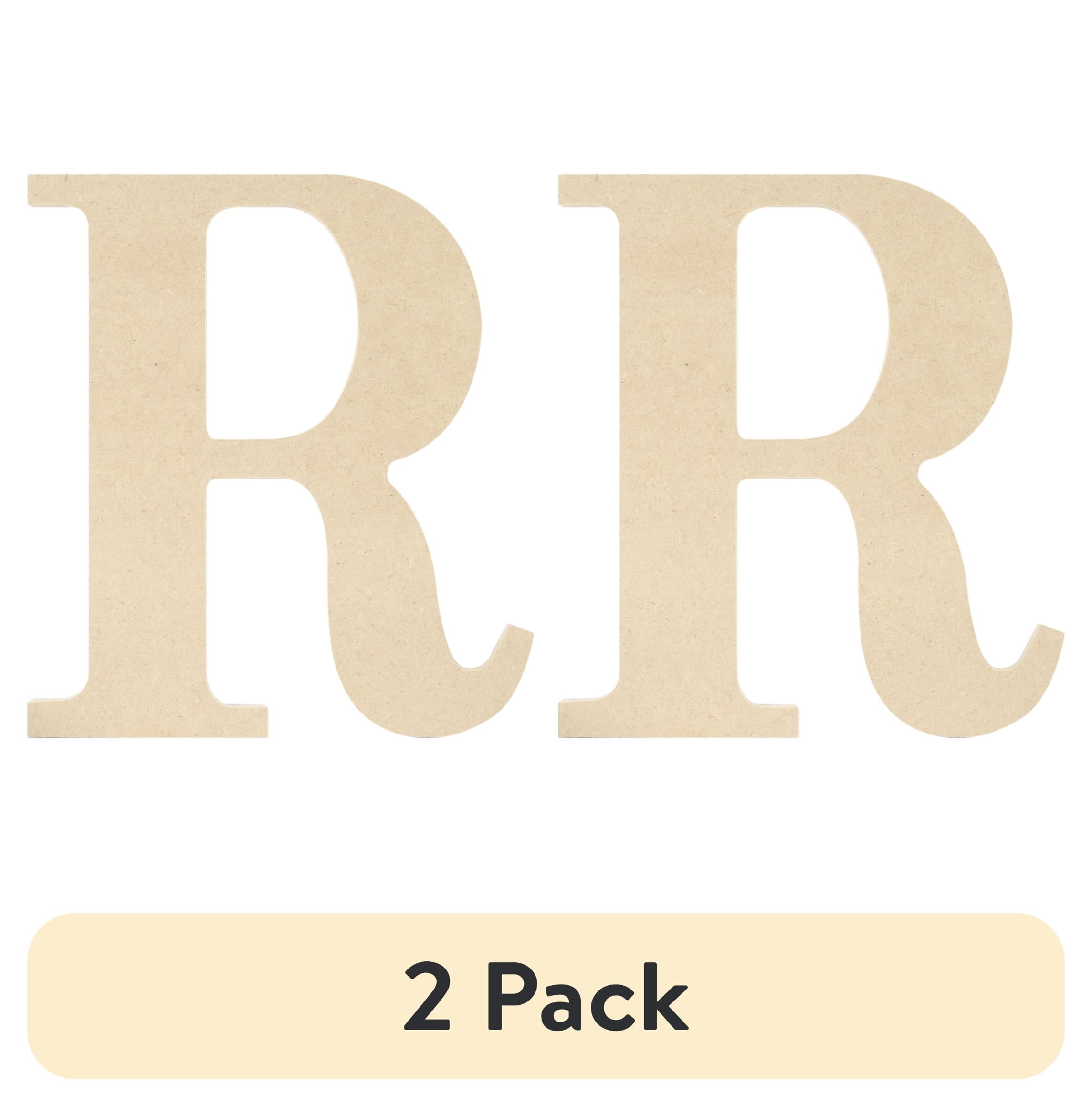 (2 pack) MDF Classic Font Wood Letters & Numbers 9.5"-R - Walmart.com