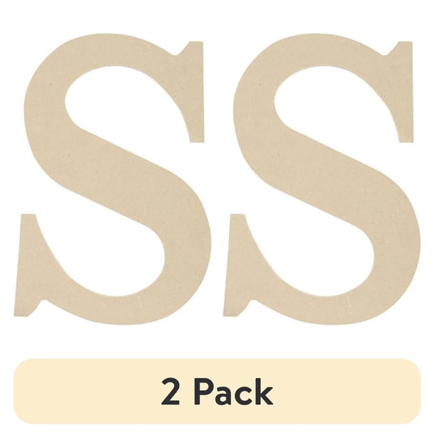 (2 pack) MDF Classic Font Wood Letters & Numbers 9.5"-S - Walmart ...