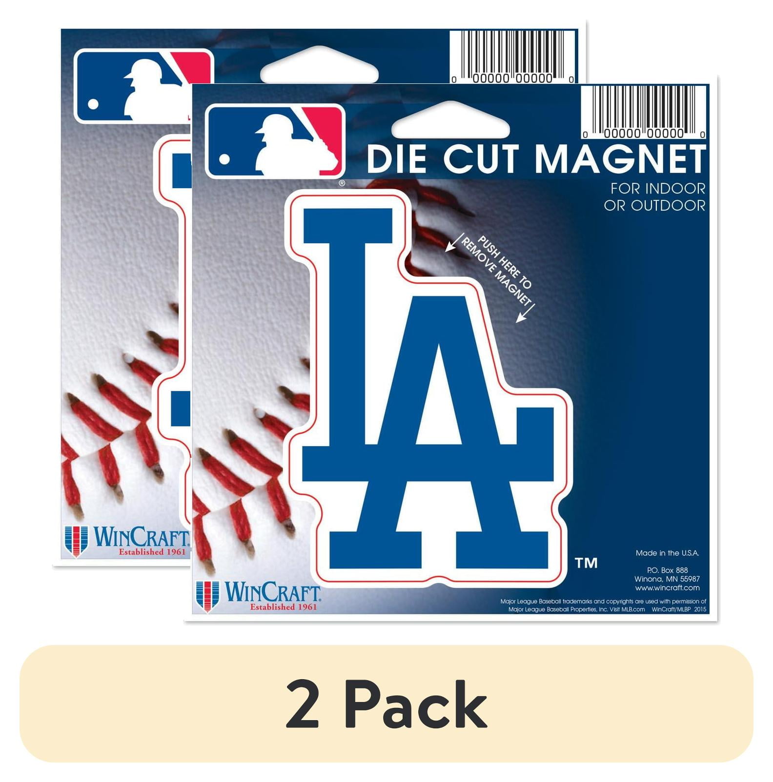 (2 pack) MLB Los Angeles Dodgers Logo Magnet - Walmart.com