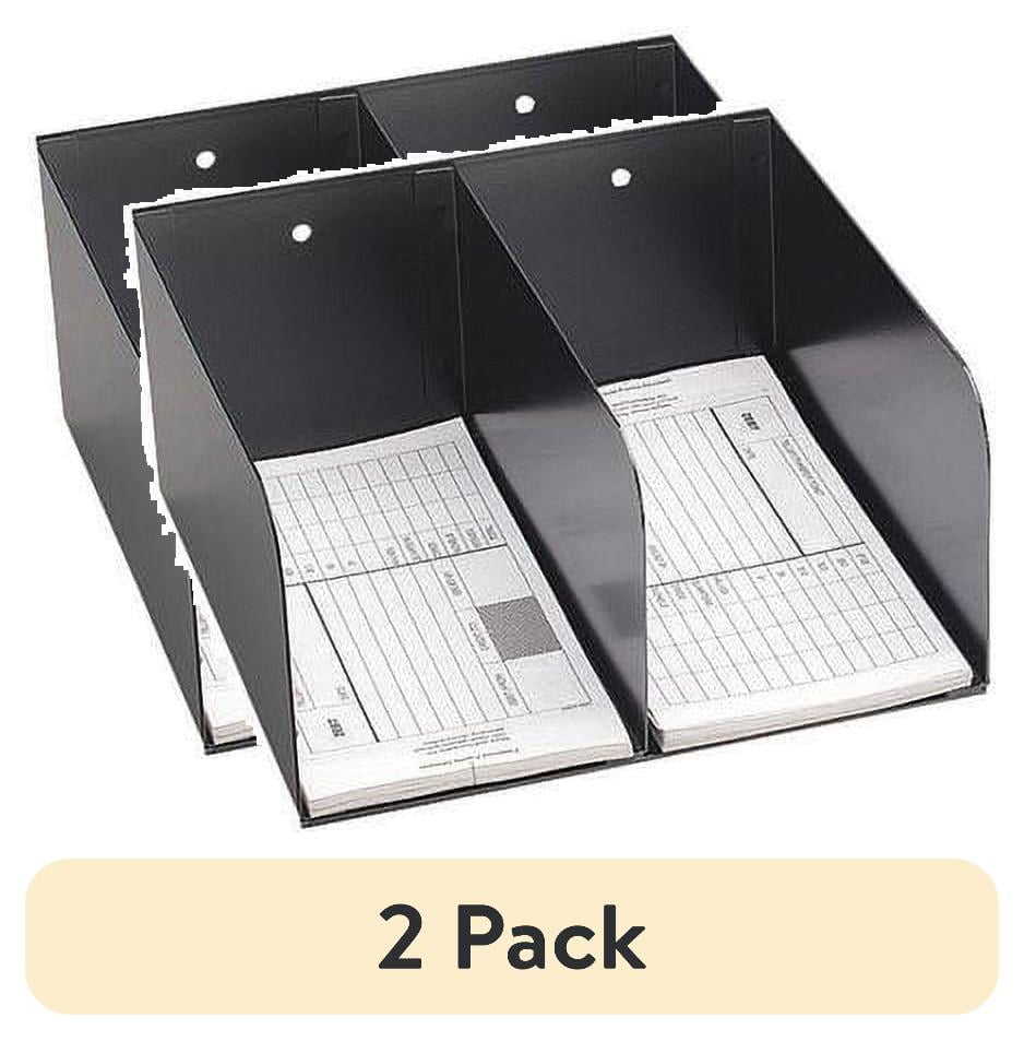 (2 pack) MMF INDUSTRIES 266066204 Check Separator,2 Pocket,Black ...