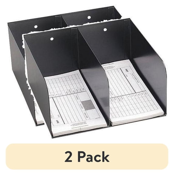 (2 pack) MMF INDUSTRIES 266066204 Check Separator,2 Pocket,Black ...