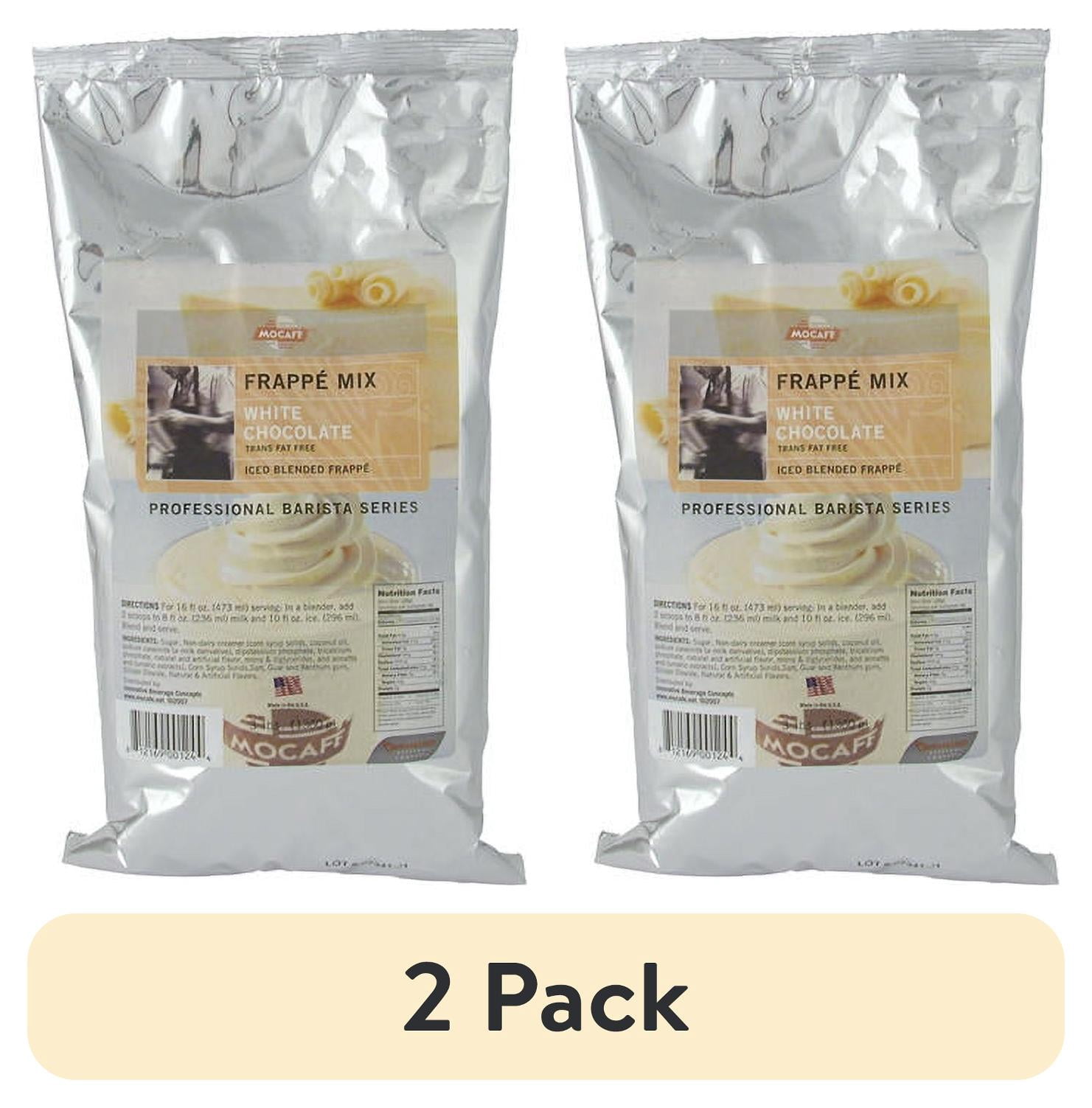 (2 pack) MOCAFE White Chocolate Frappe Mix, 3 lbs. bag - Walmart.com