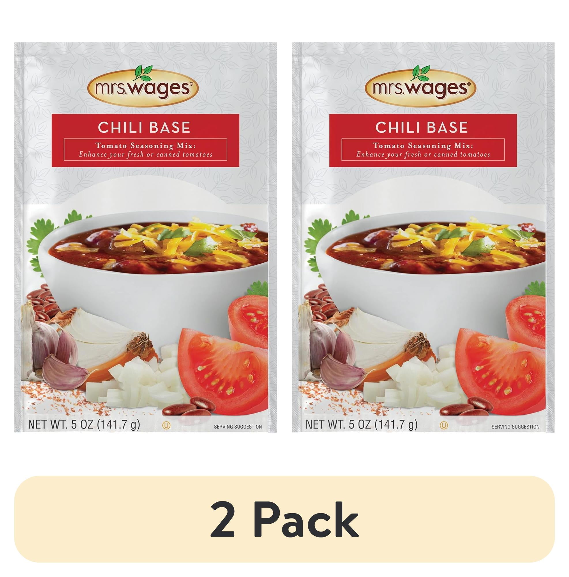 (2 pack) Mrs. Wages Chili Base Canning Mix | Easy-to-Use | Simple ...