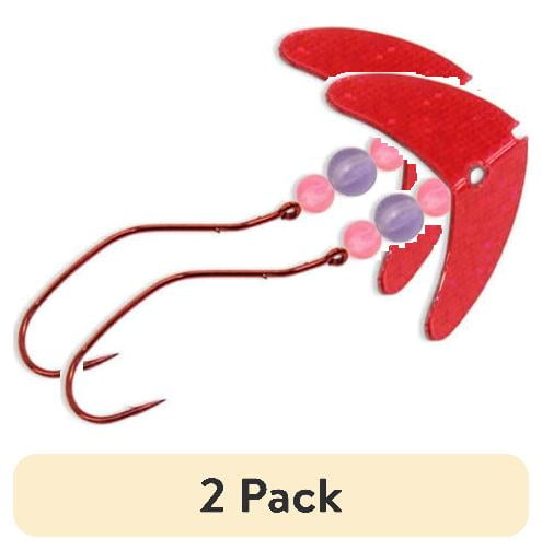 (2 pack) Mack's Lure Smile Blade Slow Death Rig Pink/Florescent Pink ...
