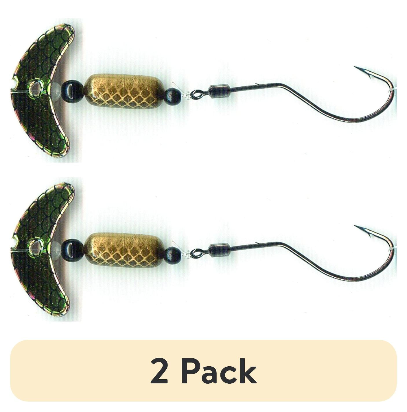 (2 pack) Mack's Lure Smile Blade Spindrift Walleye 1 Gold Mirror Black ...