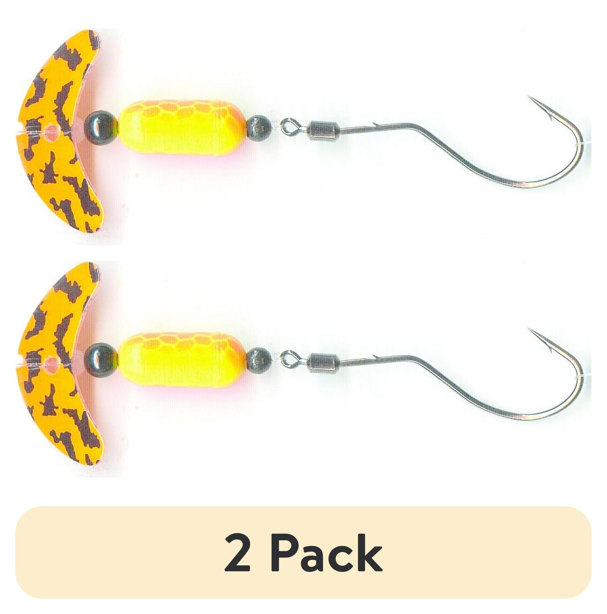 (2 pack) Mack's Lure Smile Blade Spindrift Walleye 1 Orange Black Tiger ...