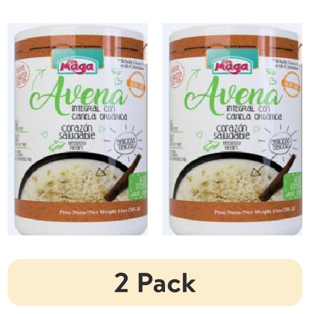 (2 pack) Maga, Whole Grain, Instant Oatmeal with Cinnamon, 12oz (340.2g ...