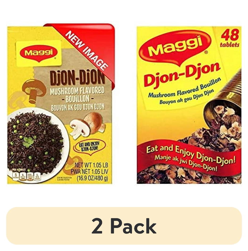 (2 pack) Maggi Djon Djon Bouillon Mushroom Flavored Cubes 1 Box 48 ...