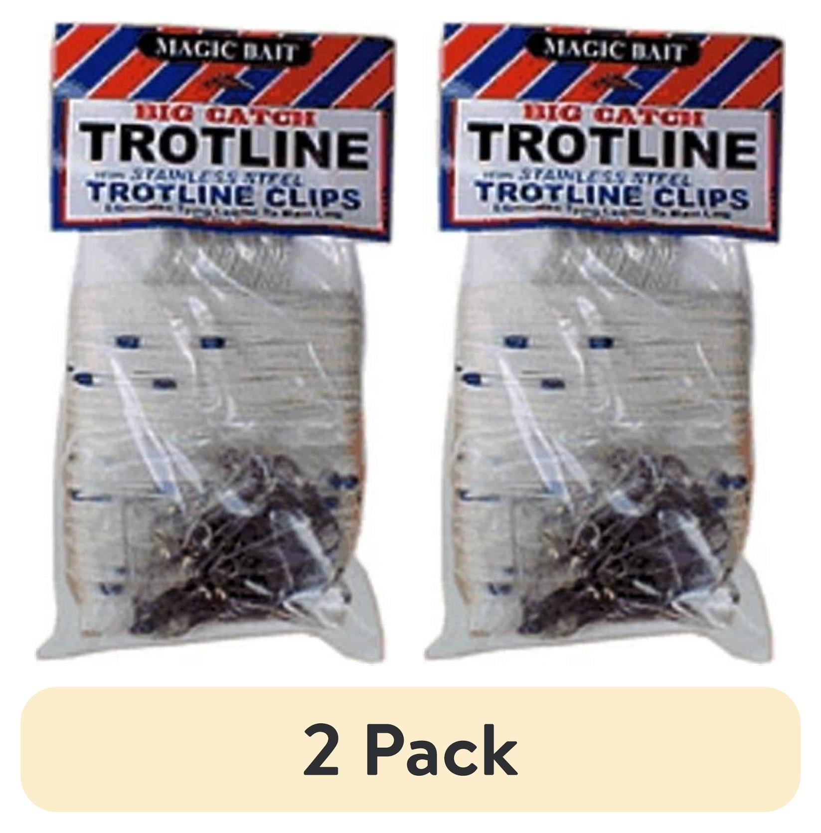 (2 pack) Magic Bait, Big Catch Trotline Fishing Kit, 76pc with Clips ...