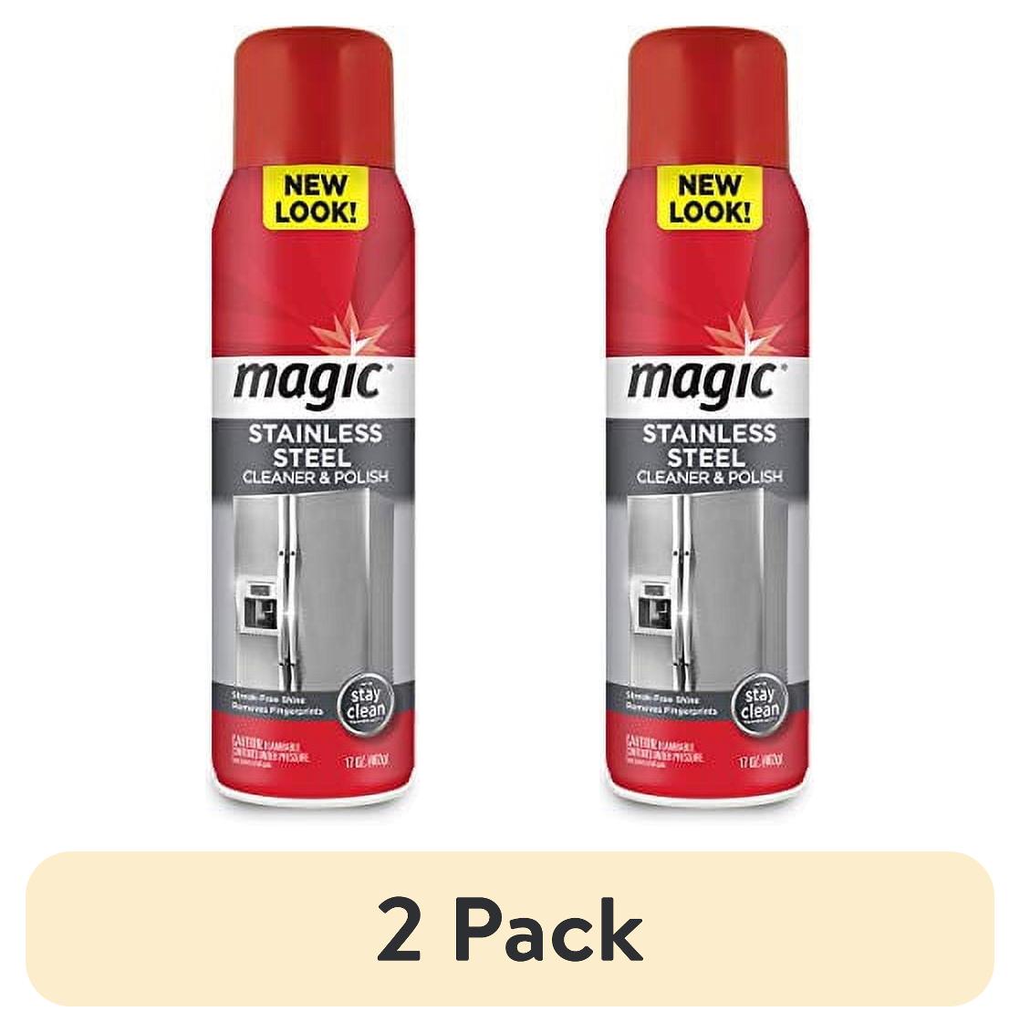 (2 pack) Magic Stainless Steel Cleaner Aerosol - 17 Ounce (2 Pack ...