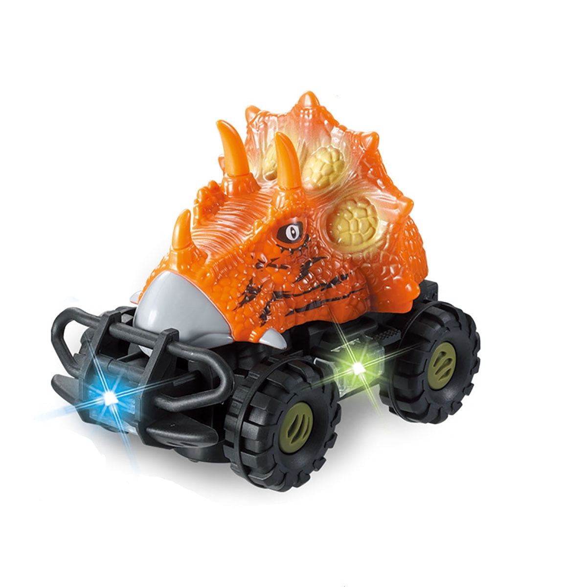 (2 pack) Magicfly Upgraded Electric Dinosaur Toys Pull Back Cars,with ...