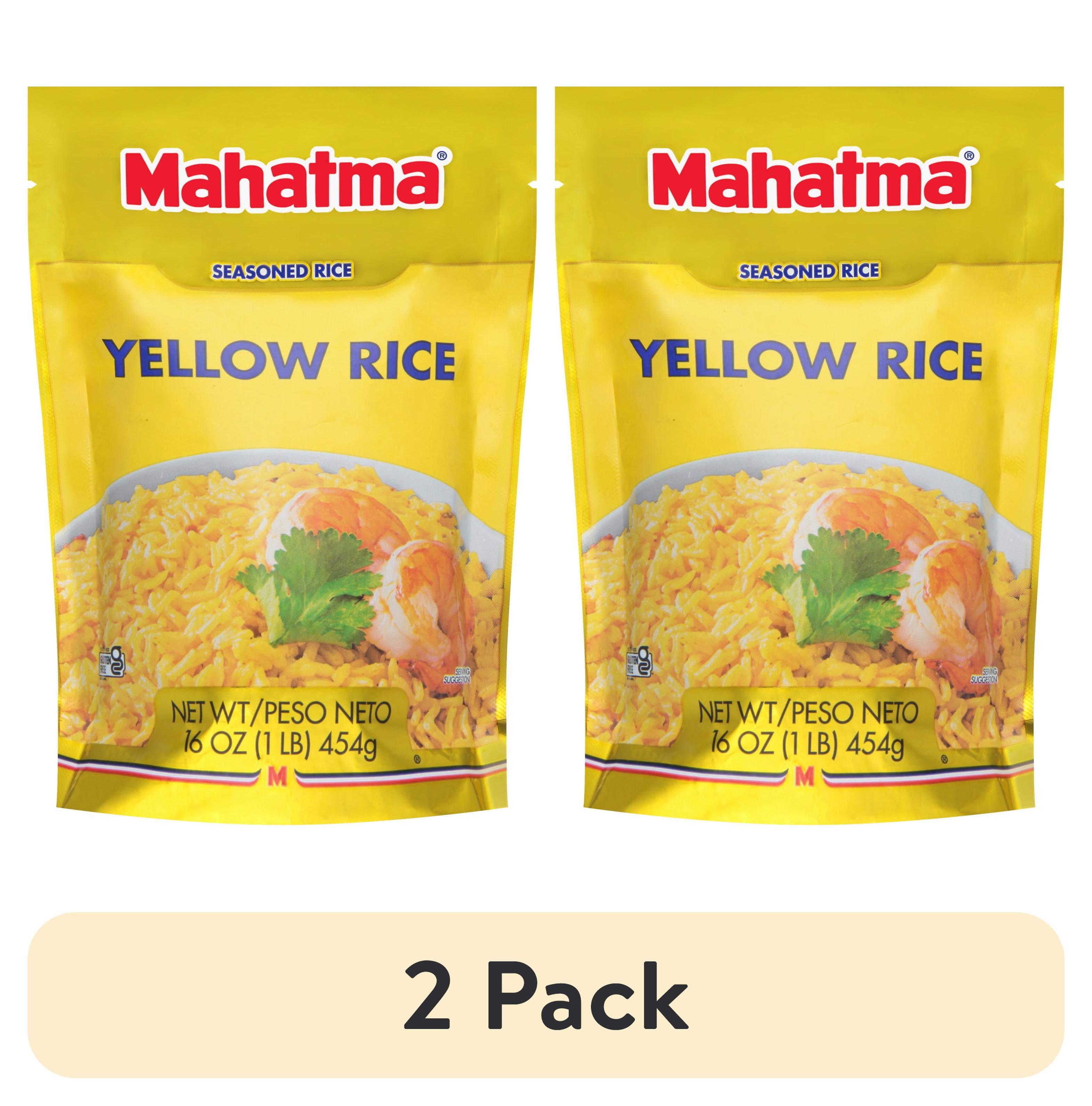 (2 pack) Mahatma Authentic Saffron Yellow Rice, Seasoned Rice with ...