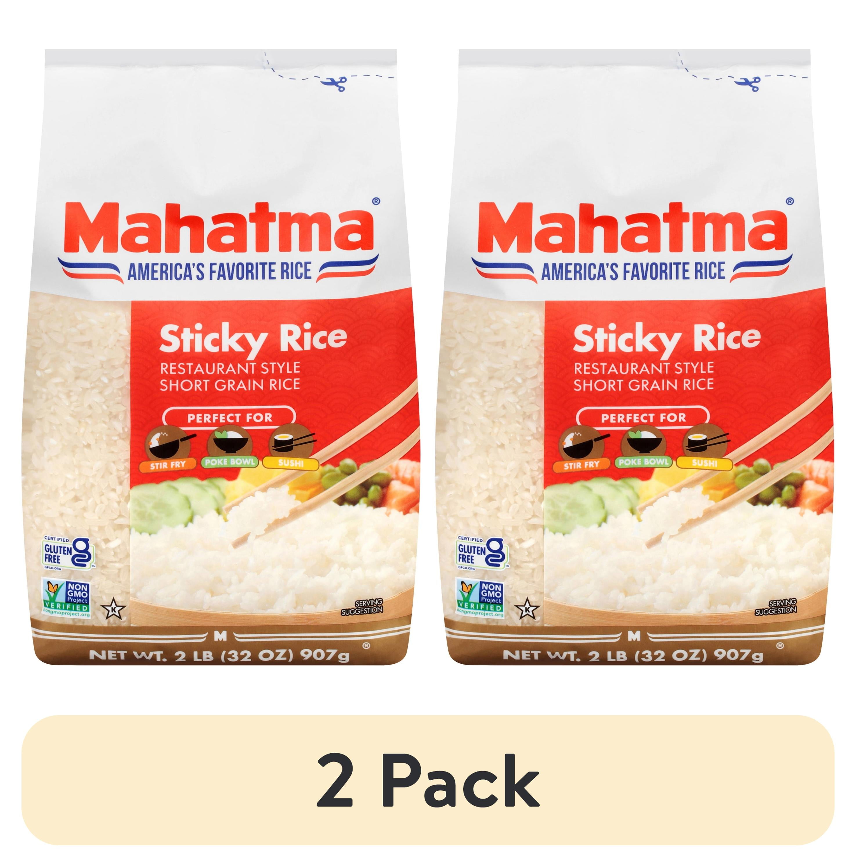 (2 pack) Mahatma Sticky Rice, Gluten Free, 2 lb - Walmart.com