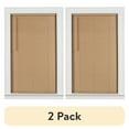 (2 pack) Mainstays 1" Cordless Vinyl Room Darkening Mini Blinds, Khaki ...