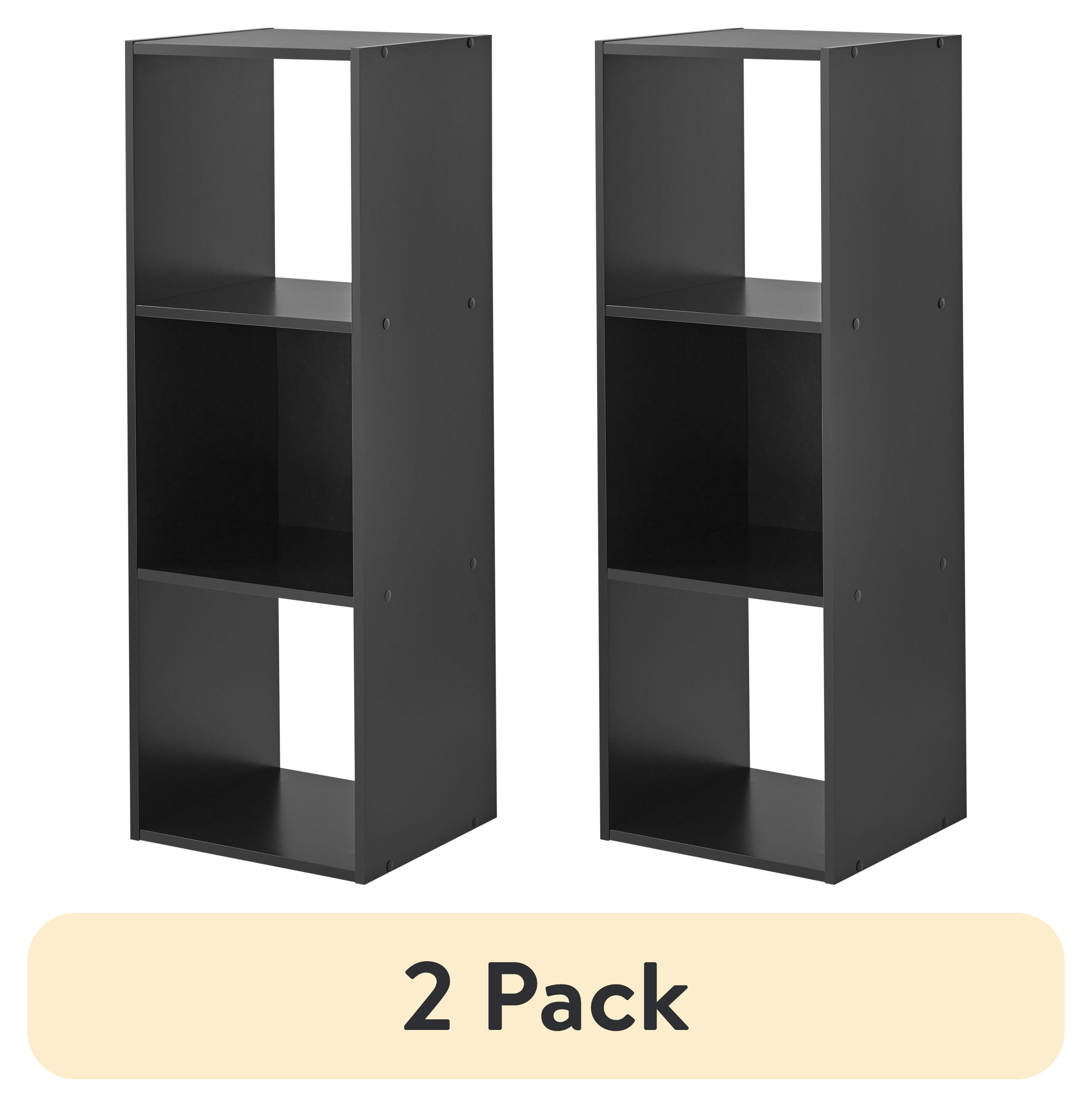 Free Shipping! Mainstays 3-Cube Storage Organizer Black 11 inch Shelf ...