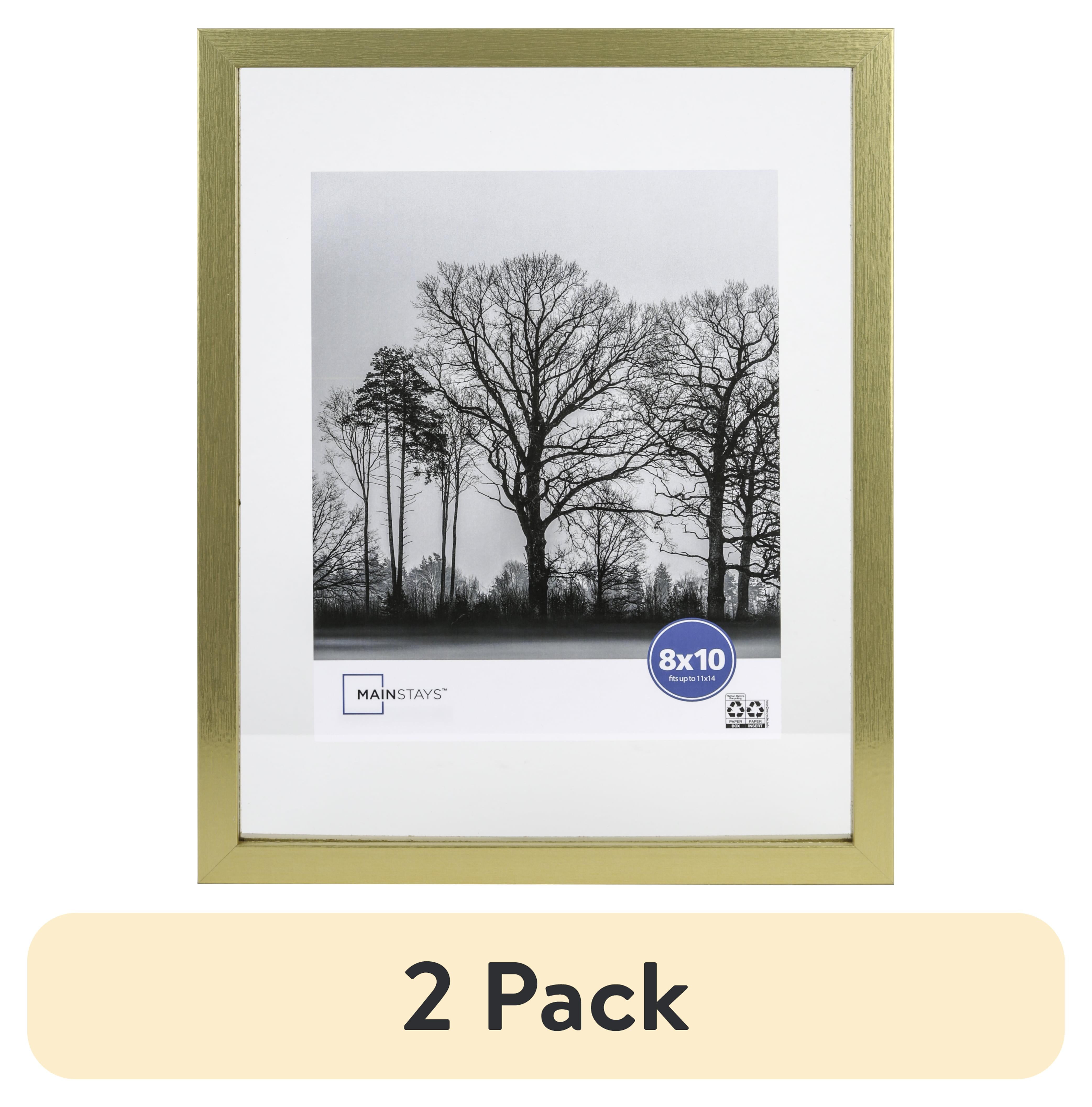 Mainstays 11x14 Float Gold Wall Picture Frame - Walmart.com